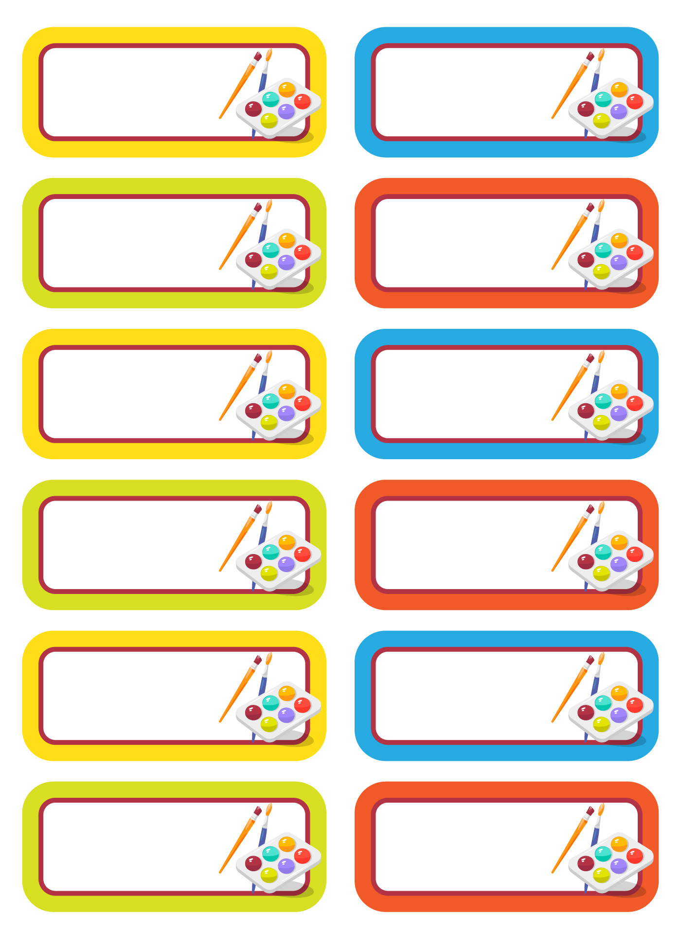 Free Printable Name Tag Template