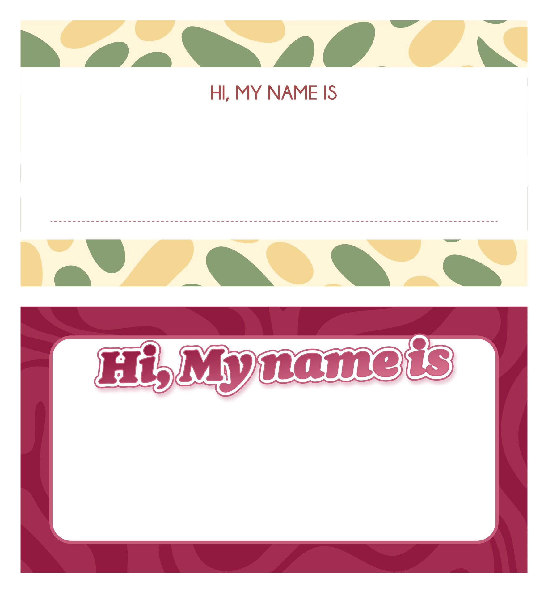 Pc Name Tags Templates