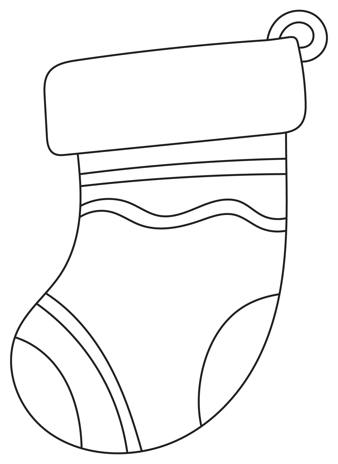 Christmas Stocking Template Free Printable Templates