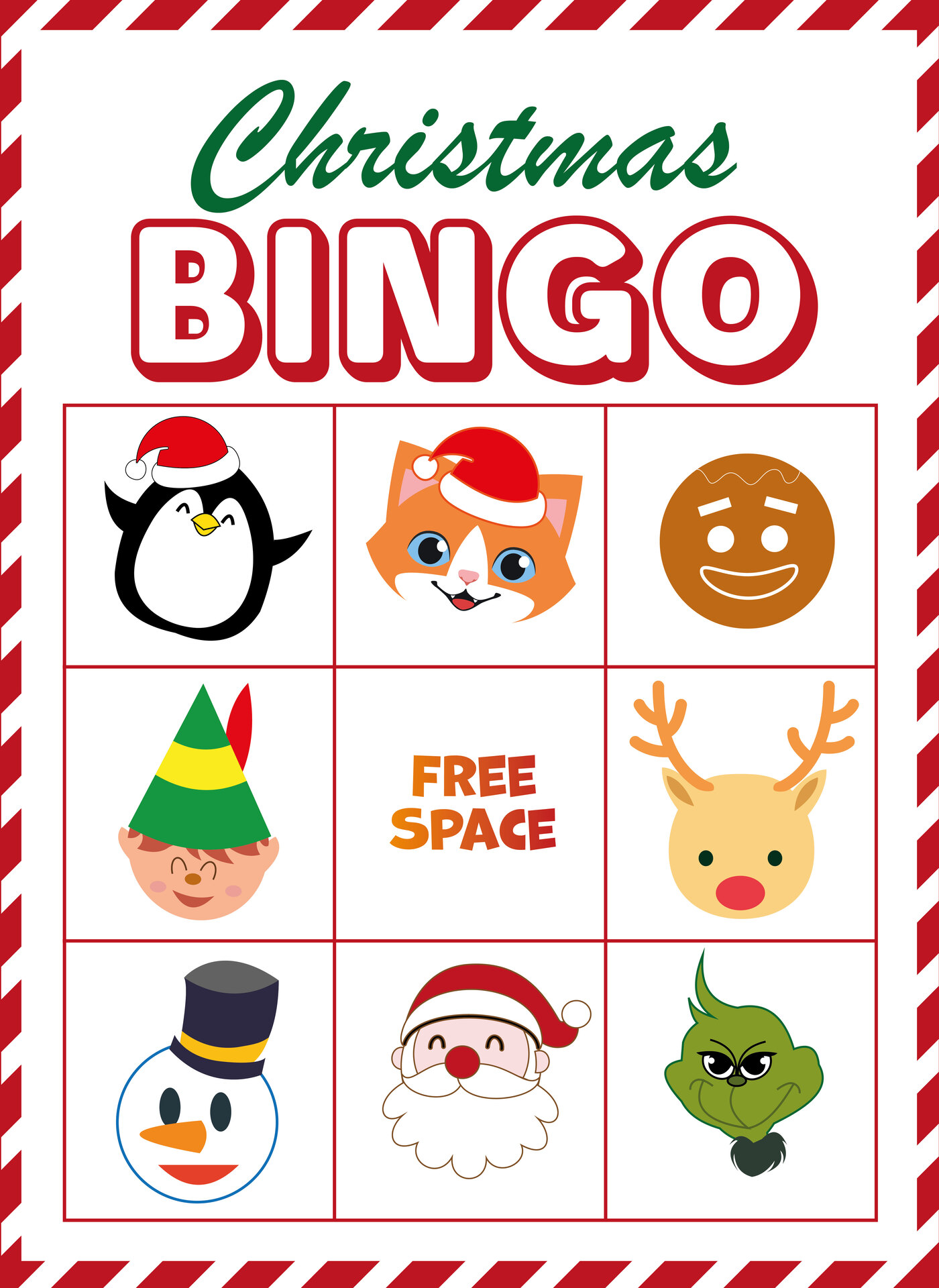 Christmas Bingo 9 Free PDF Printables Printablee Descubra O