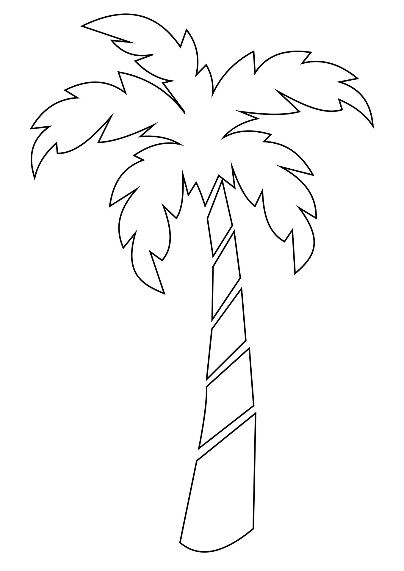 Palm Tree Stencil Printable