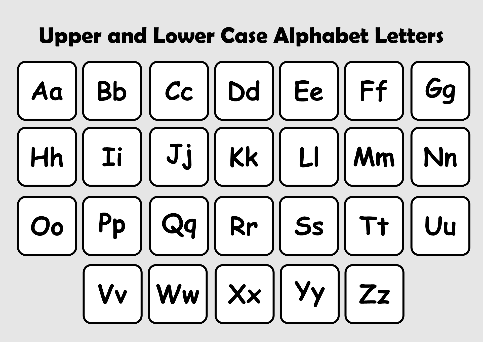Free Printable Upper And Lowercase Letters Alphabet Printable Templates