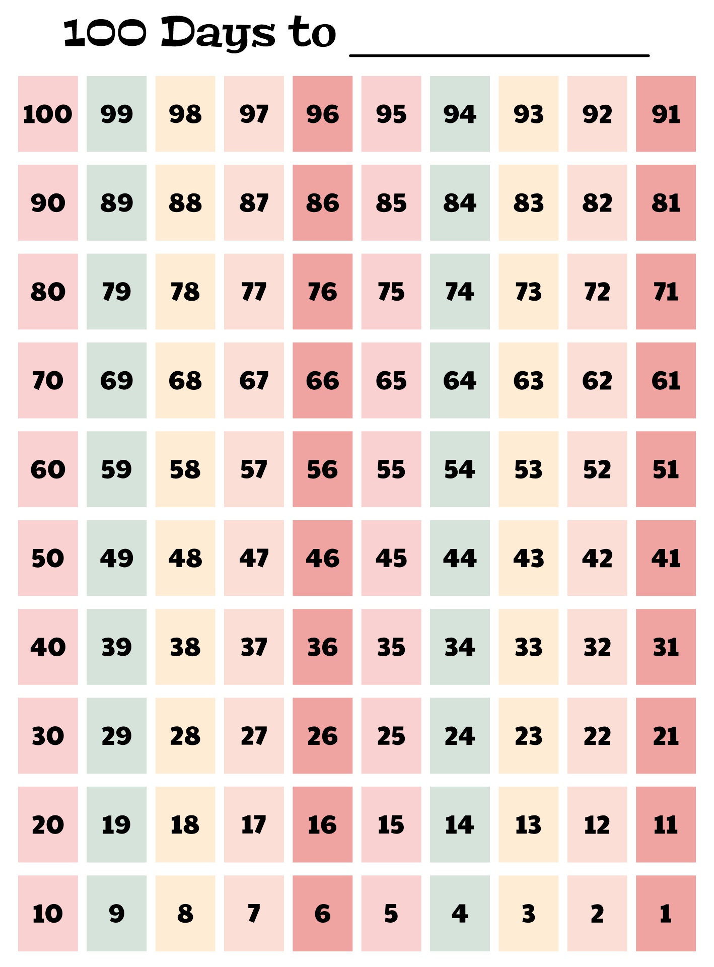 Countdown Calendar Printable Countdown Numbers 2024 CALENDAR PRINTABLE