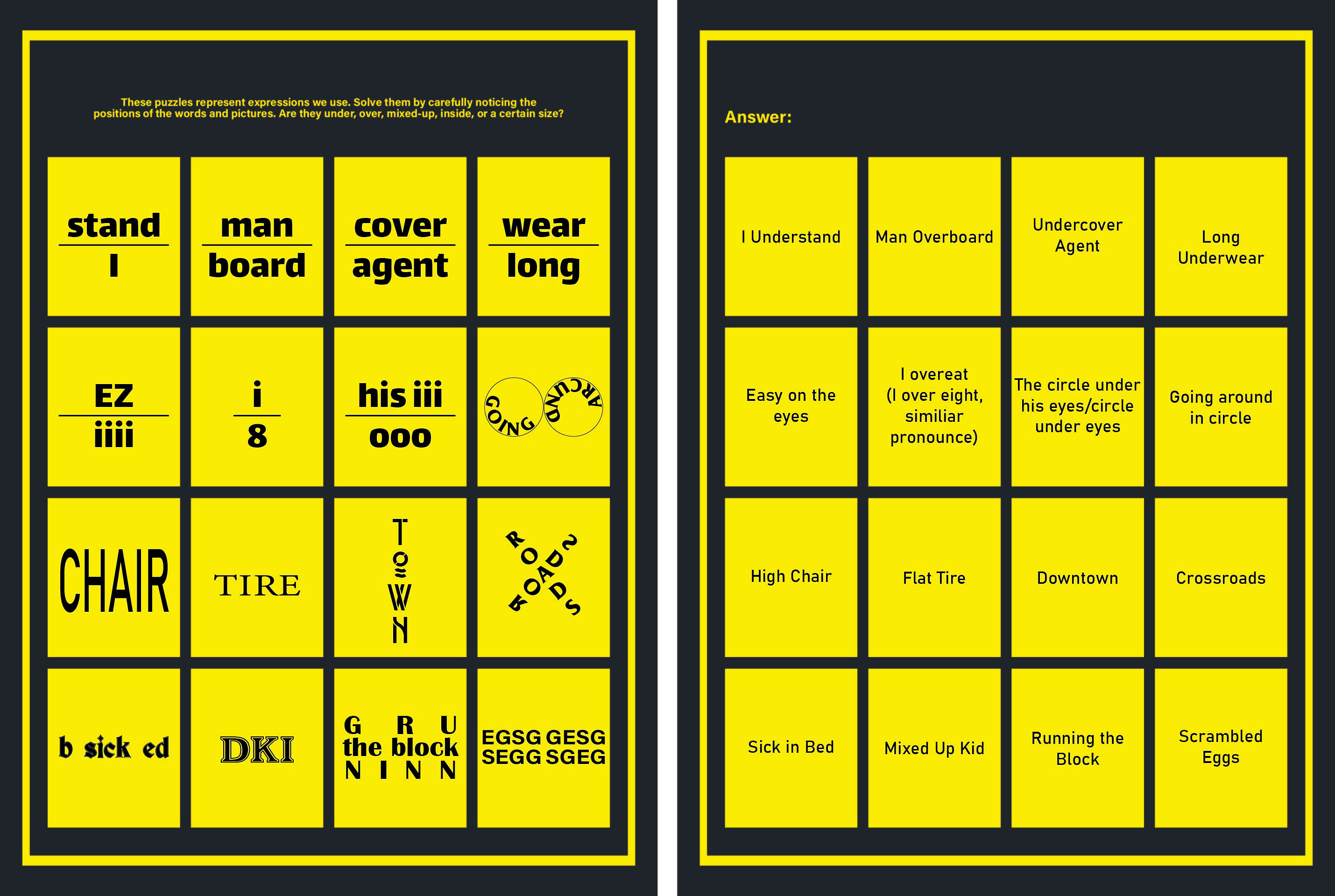 Brain Teaser Puzzles Printable