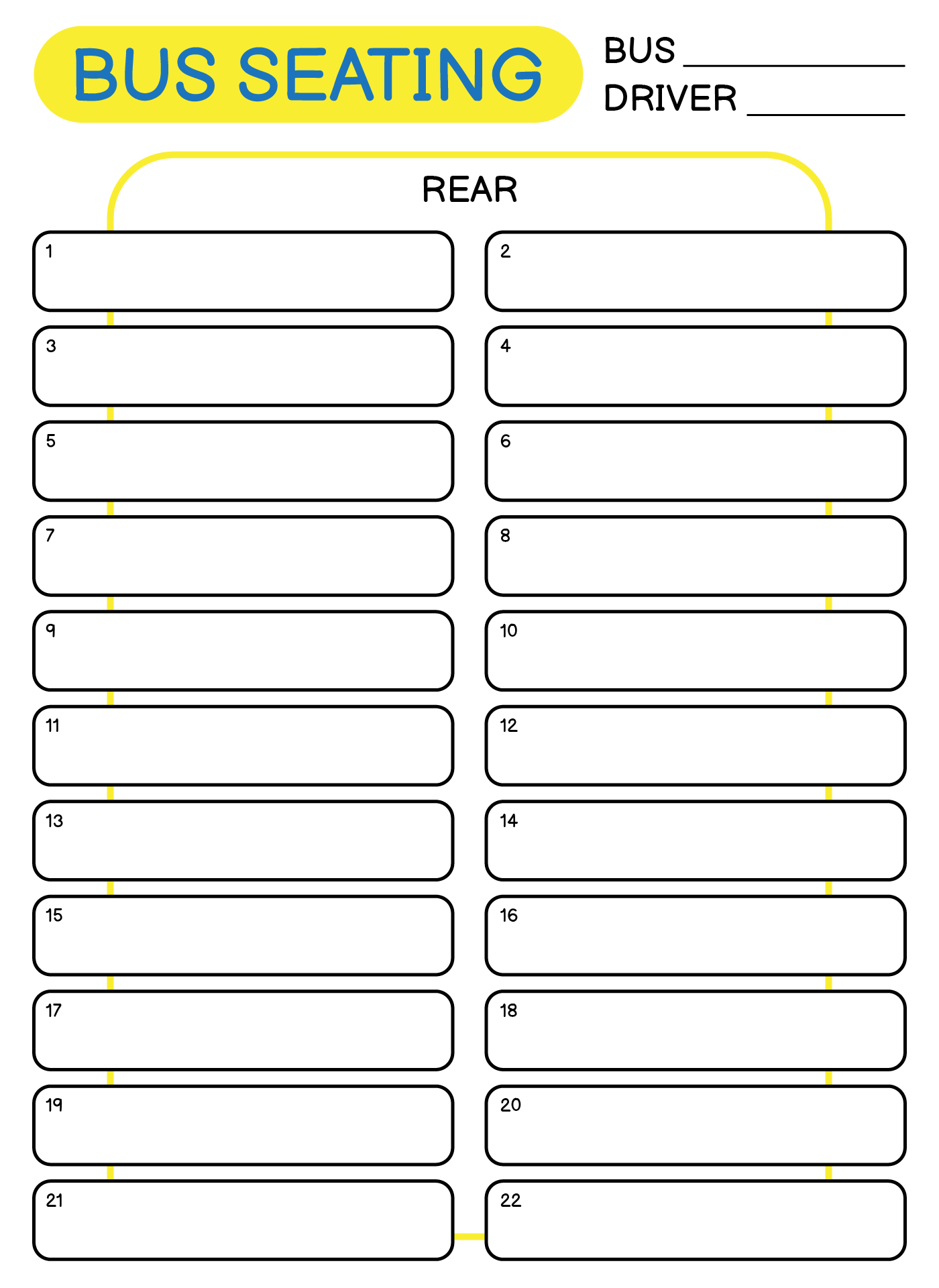 School Bus Seating Plan Template BEST HOME DESIGN IDEAS