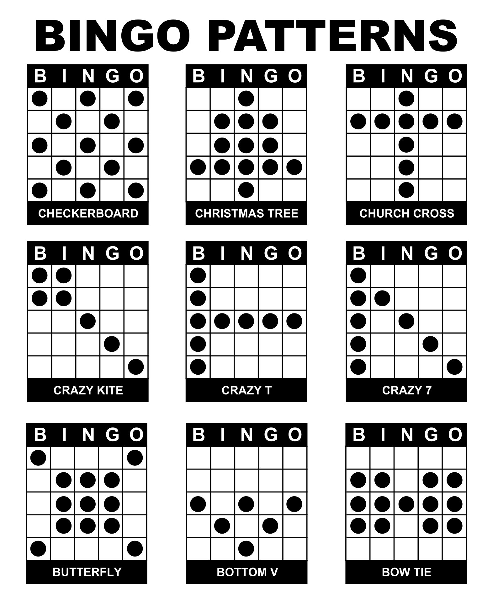 10 Best Printable Bingo Game Patterns PDF for Free at Printablee 10 Best Printable Bingo Game Patterns PDF for Free at Printablee