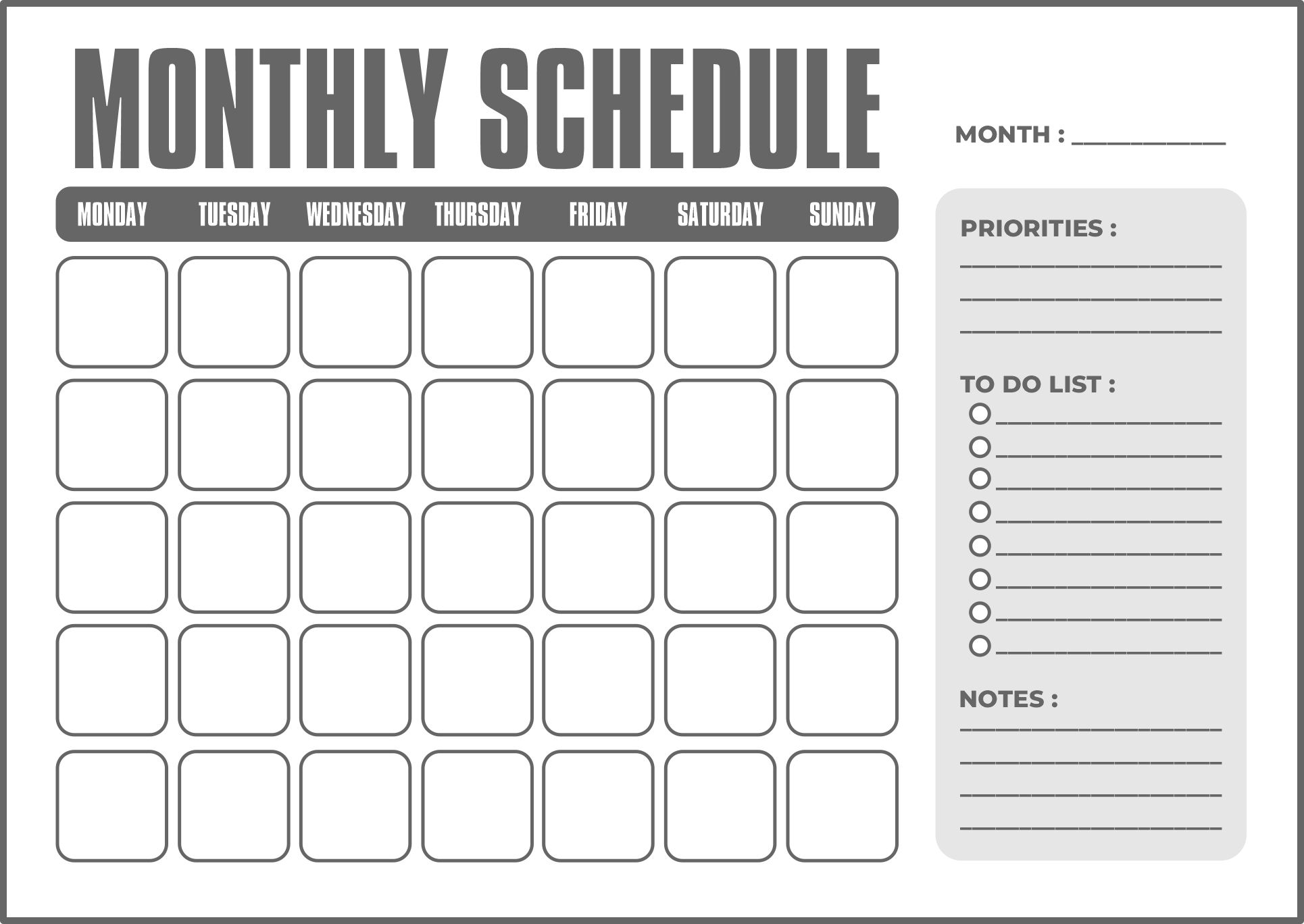 10 Best Printable Work Schedule Printablee