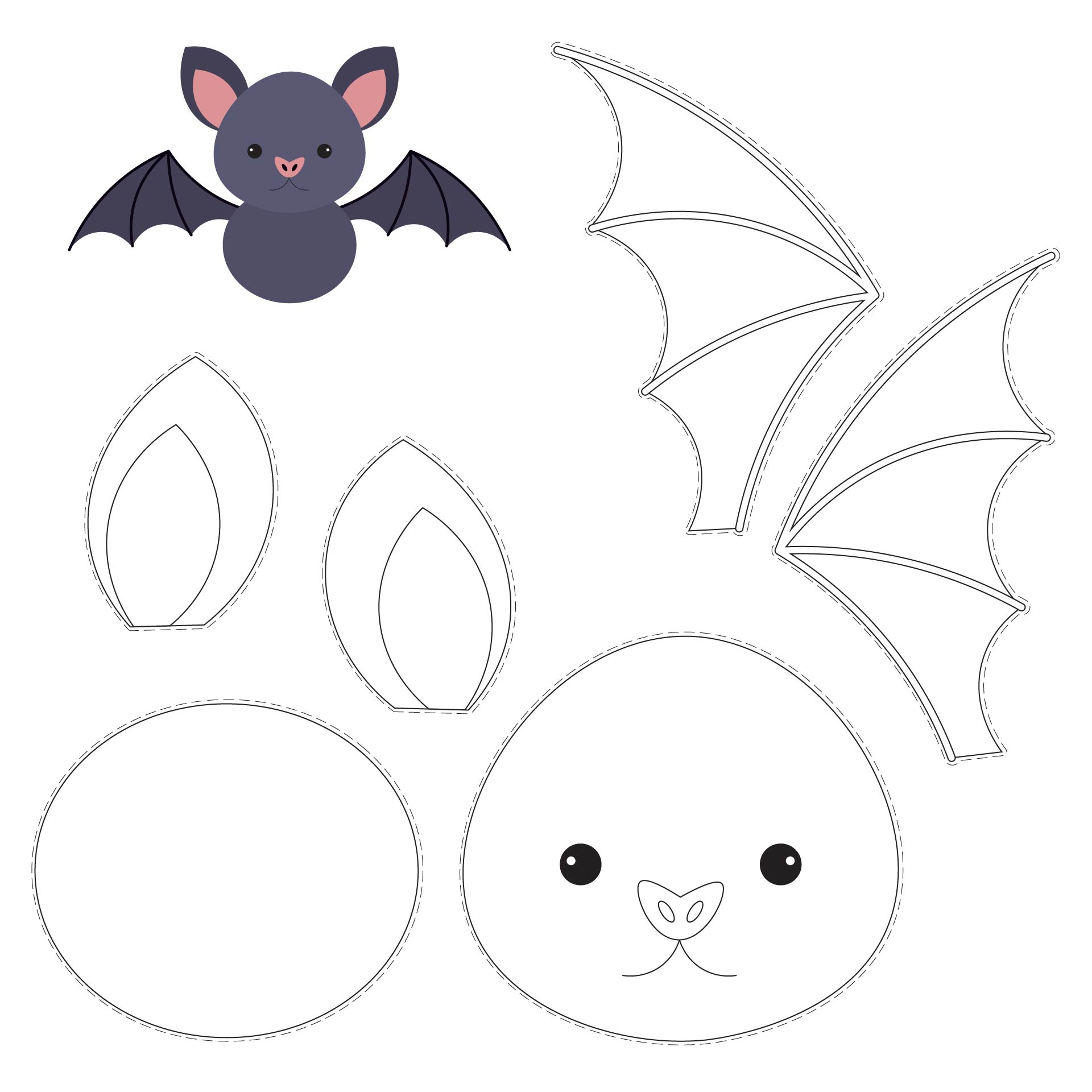Bat Outline Printable