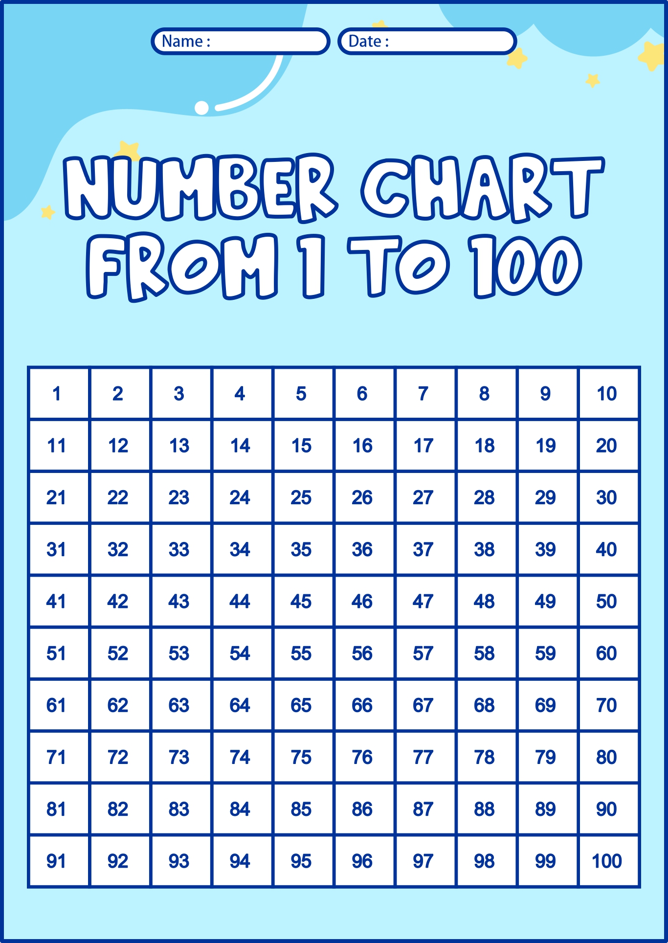 Missing Numbers 100 Chart Printable Images And Photos Finder