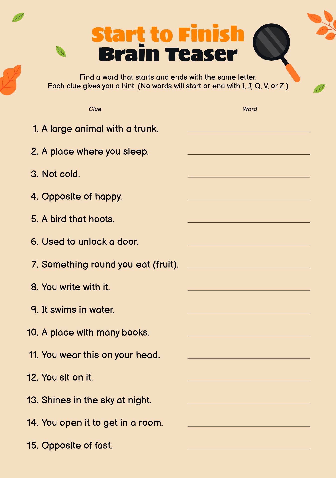 Free Printable Activity Pages For Adults