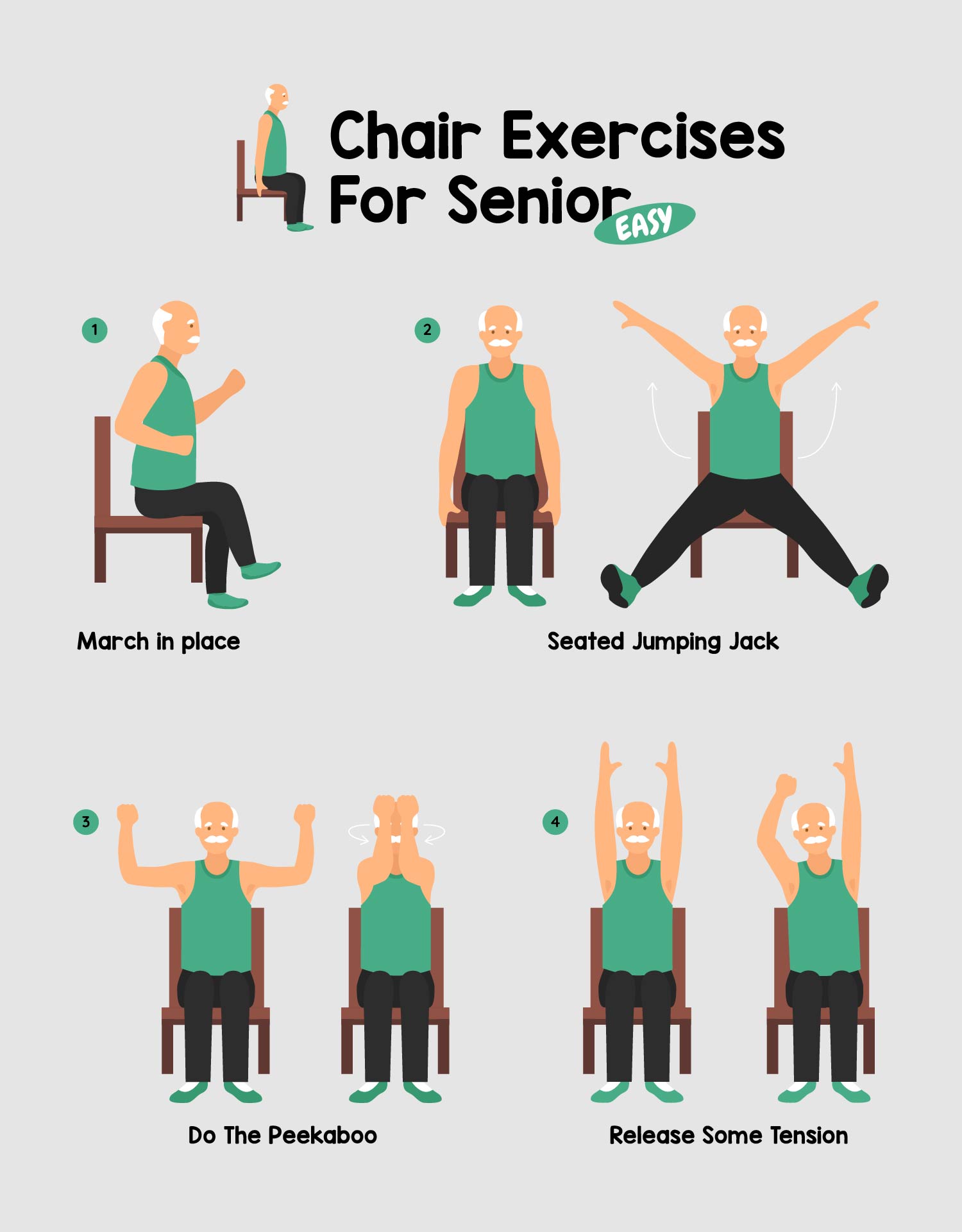 10 Best Printable Seated Exercises For Seniors PDF For Free At Printablee