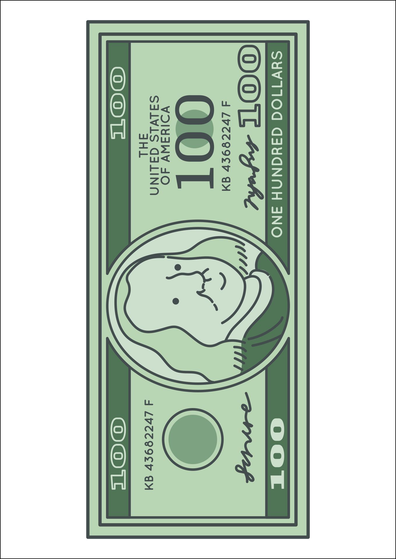 Authentic Guaranteed Here To Give You What You Want Hanna Barbera Million Dollar Novelty Money 