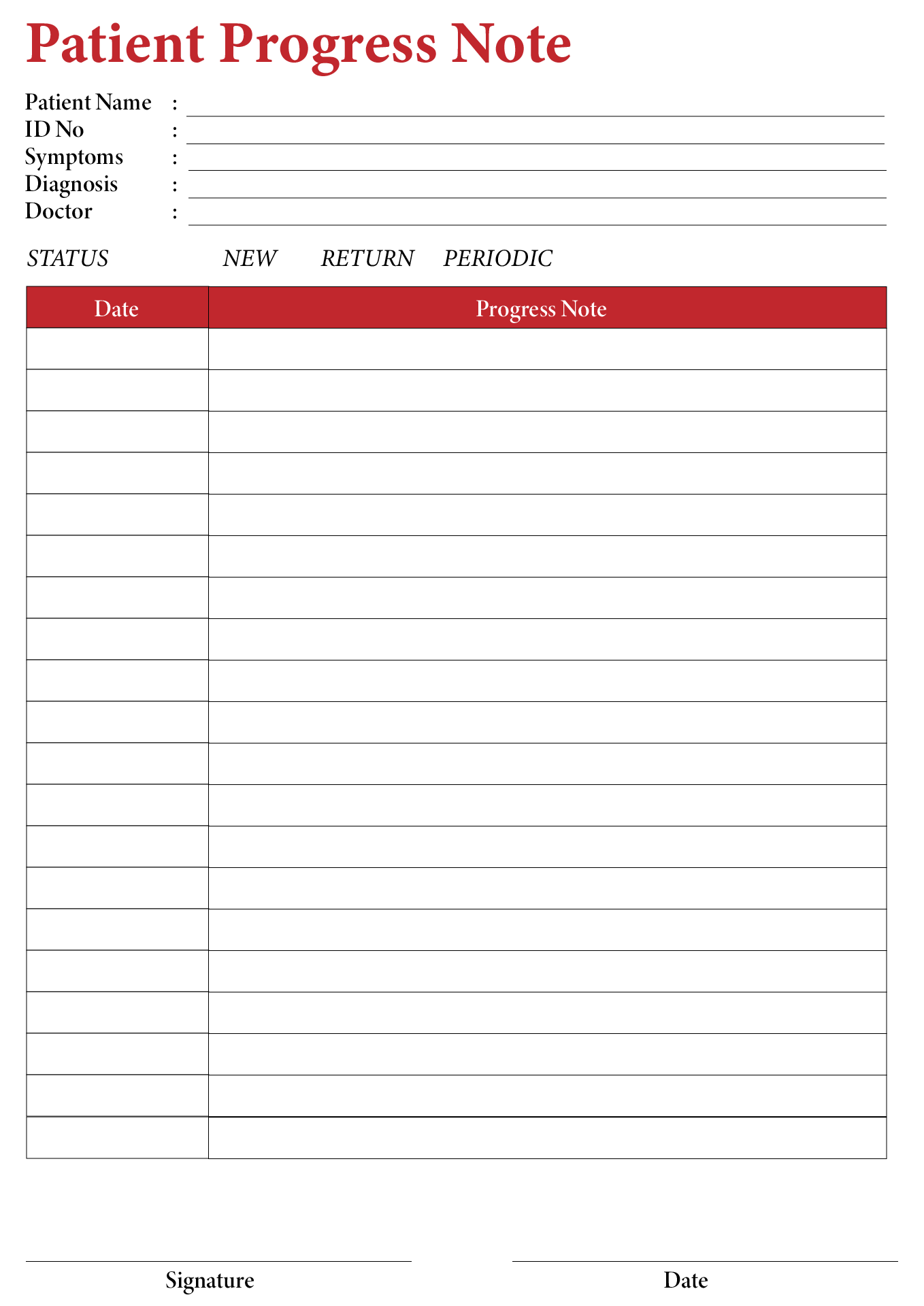 10 Best Printable Nurses Notes Template Printablee