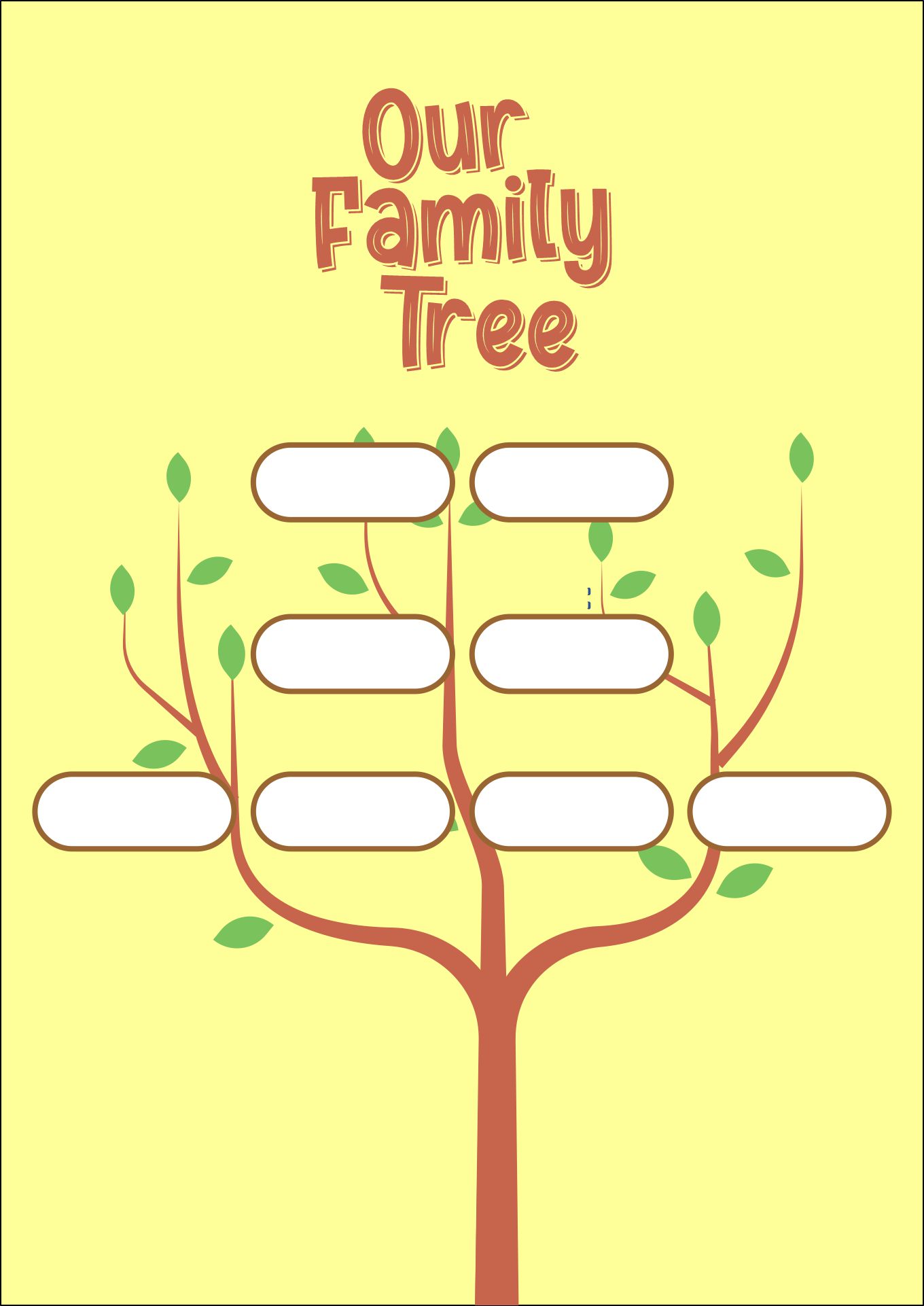 Family Tree Worksheet - 10 Free PDF Printables | Printablee Family Tree Worksheet - 10 Free PDF Printables | Printablee