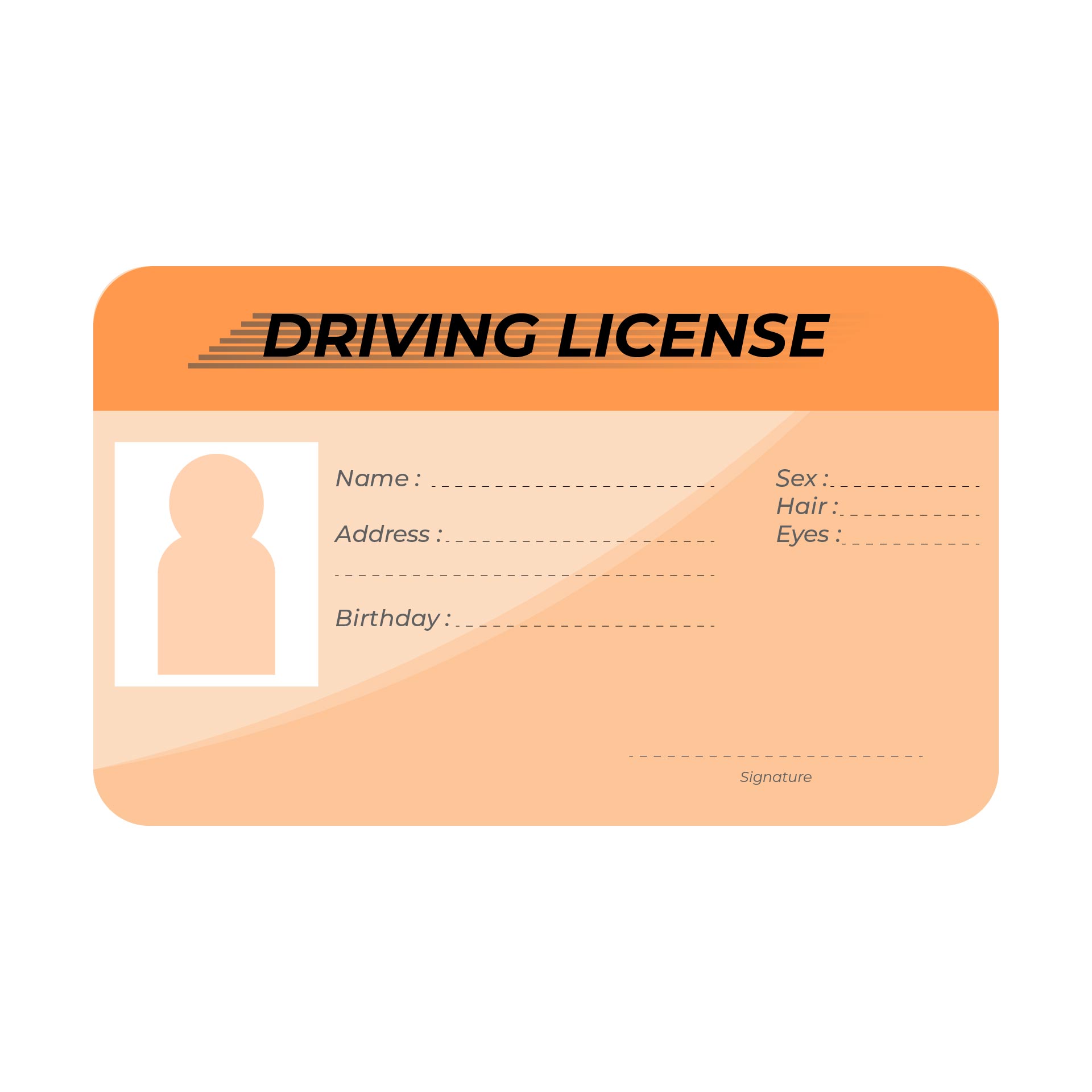 Printable Play Drivers License Template