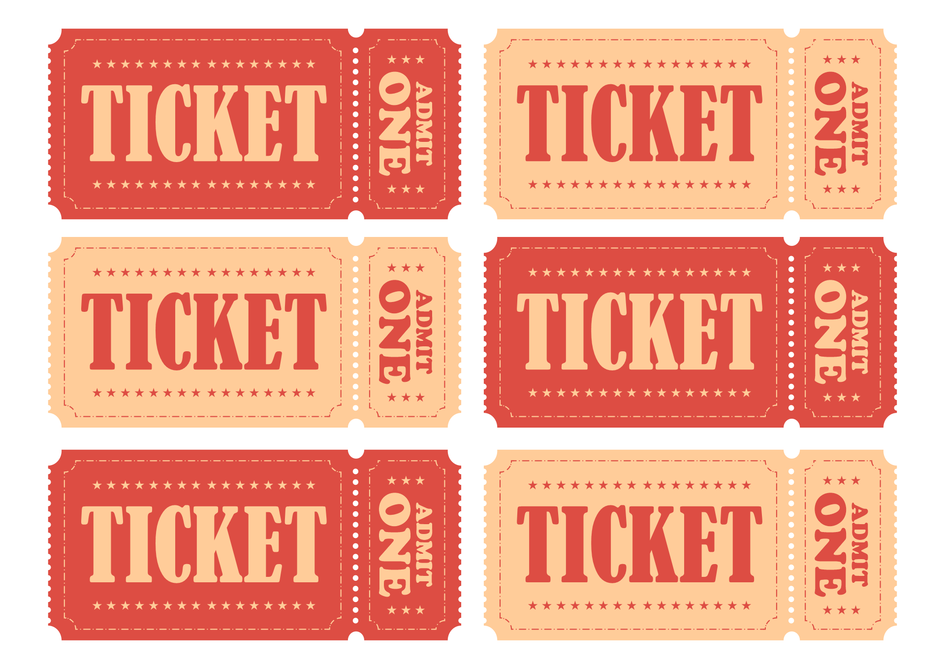 Blank Circus Ticket Template