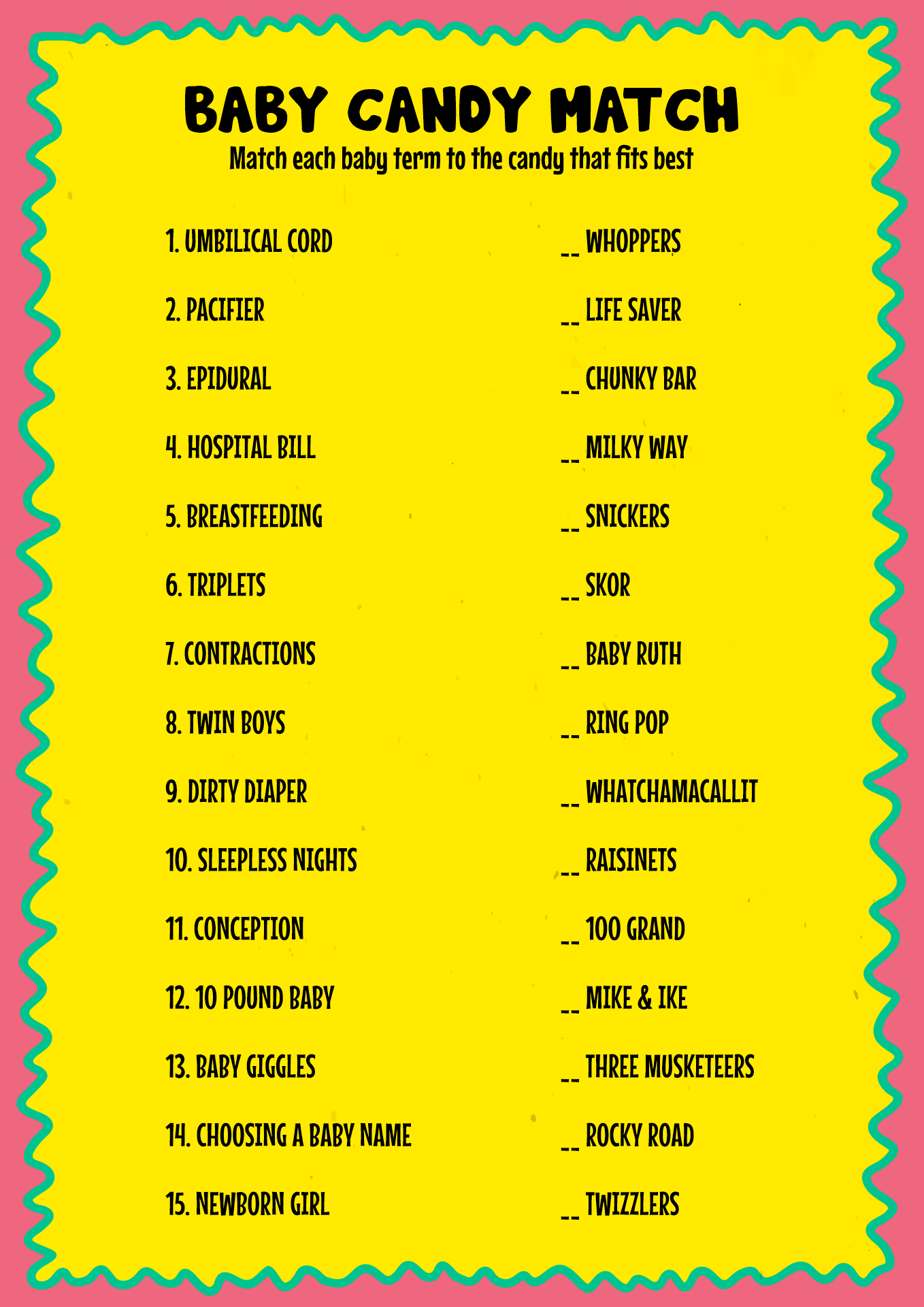 10 Best Free Printable Candy Quiz PDF For Free At Printablee 10 Best Free Printable Candy Quiz PDF For Free At Printablee