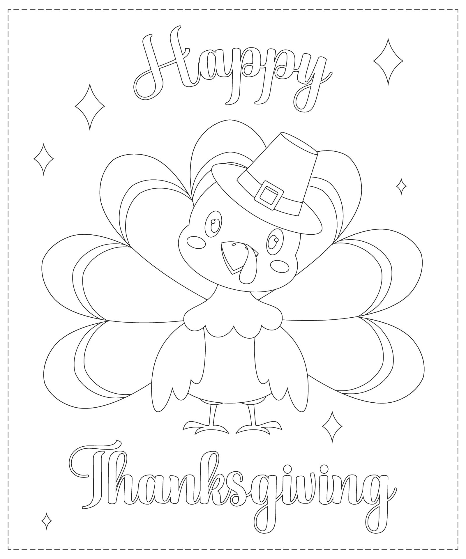 10 Best Free Thanksgiving Printables For Kindergarten Printablee