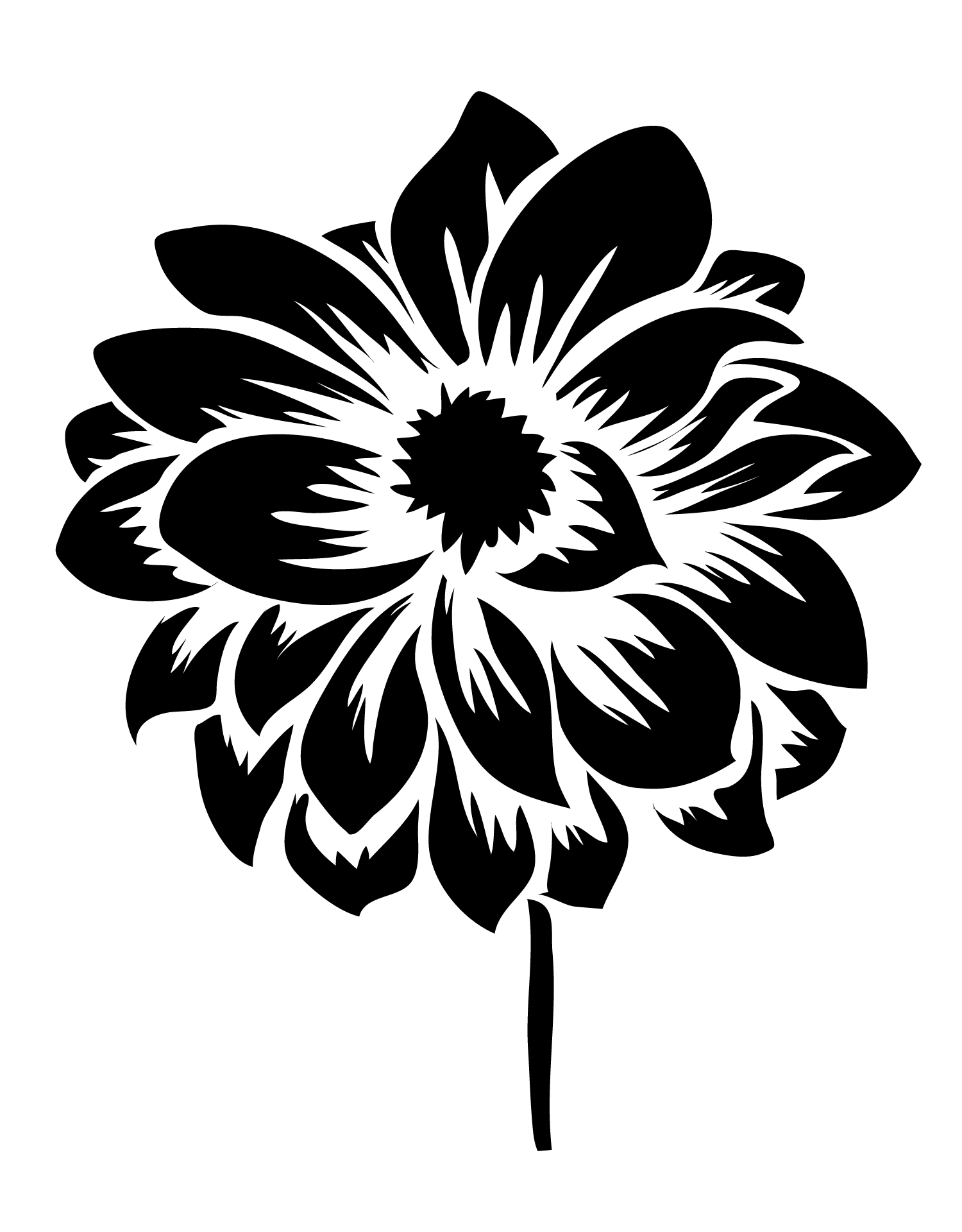 10 Best Large Flower Stencils Printable Printablee