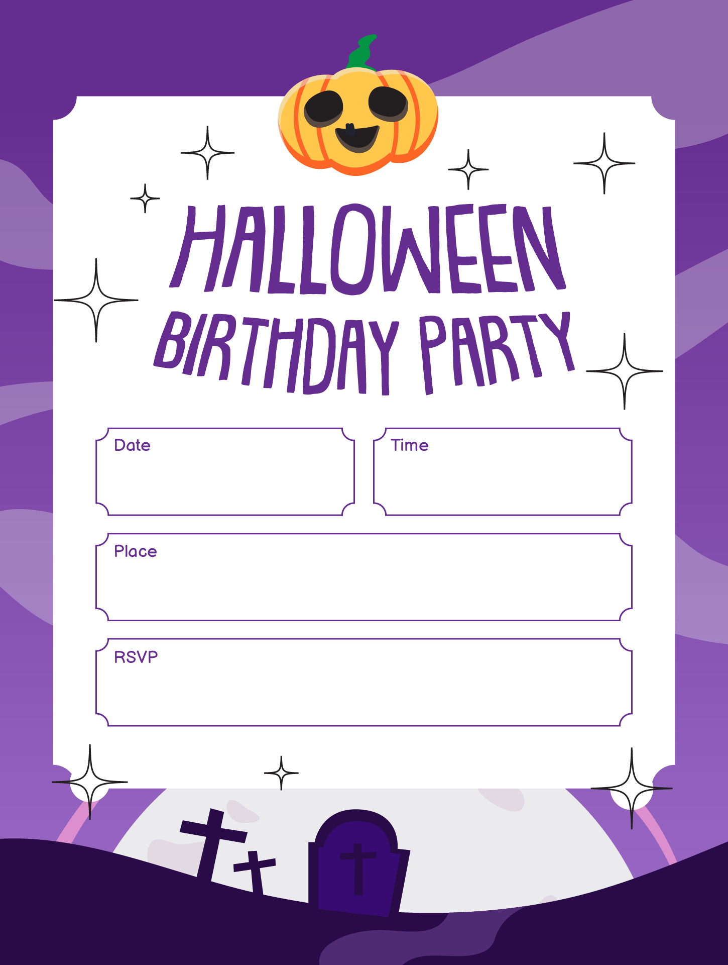 15 Best Halloween Birthday Party Printable Invitation Templates Free 