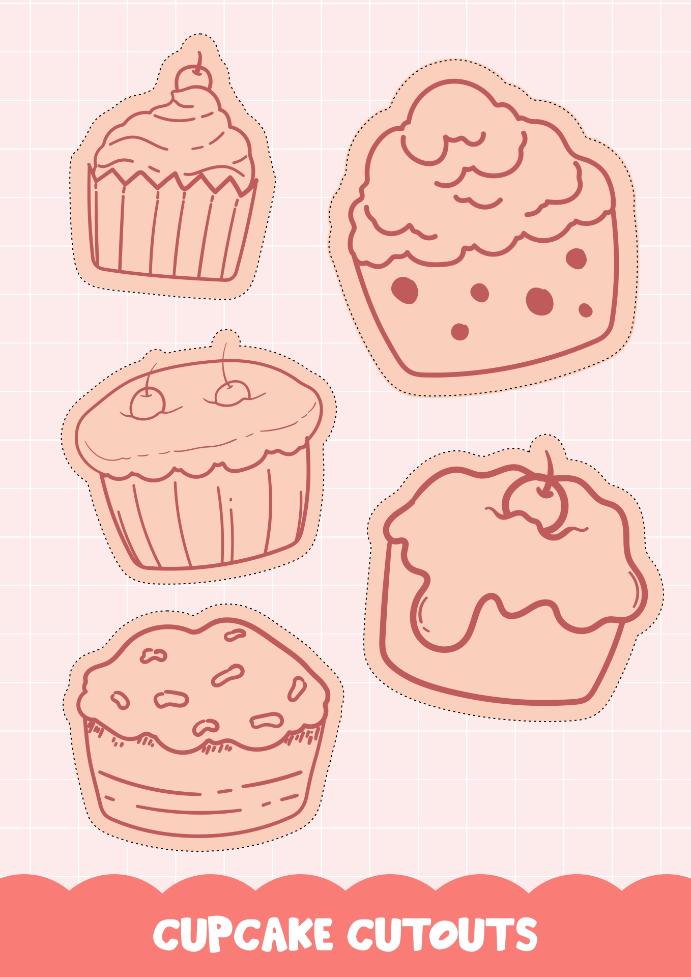 10 Best Cupcake Cutouts Printables Printablee