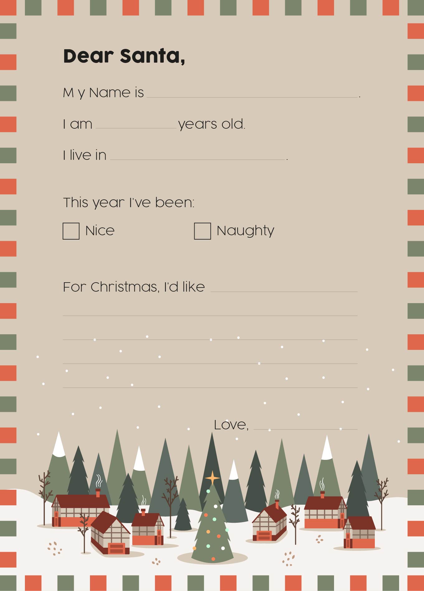 10 Best Free Printable Santa Letters Templates Printablee