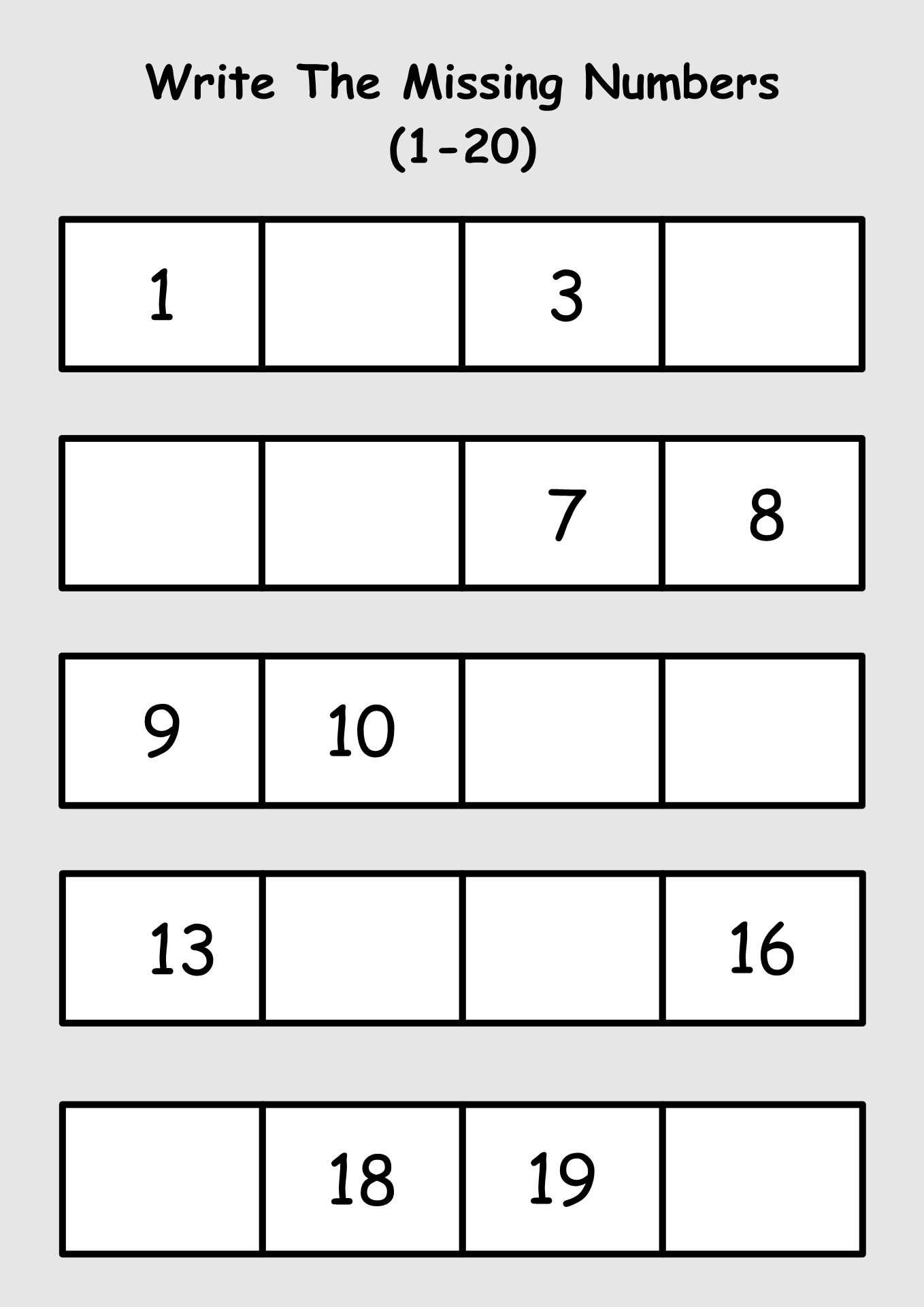 Missing Numbers 1 To 30 Missing Numbers 1 To 30