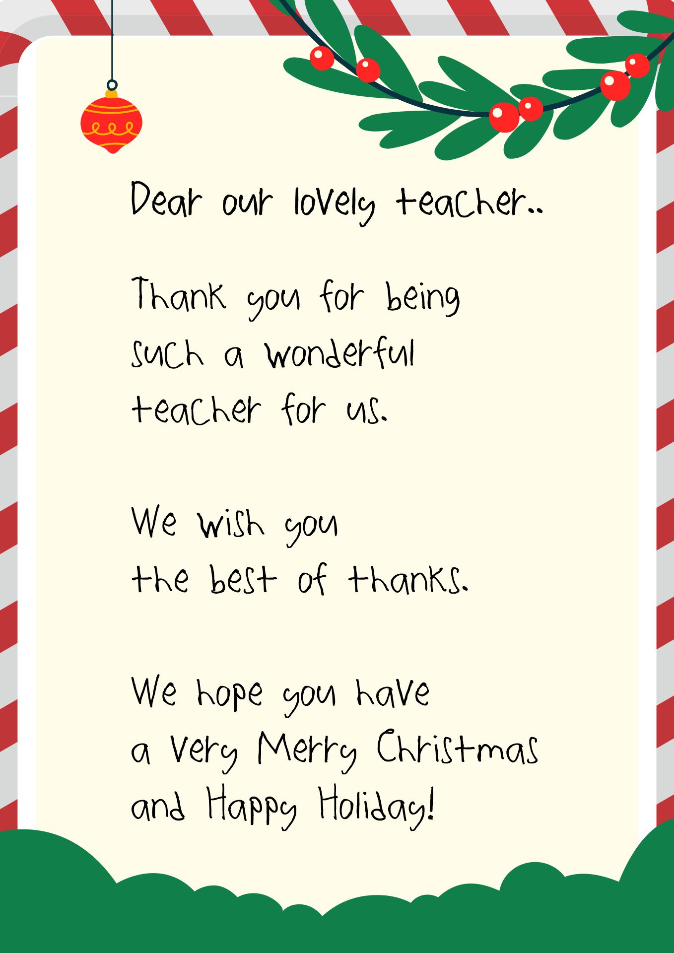 Christmas Card Messages For Teachers Christmas Card Messages For Teachers