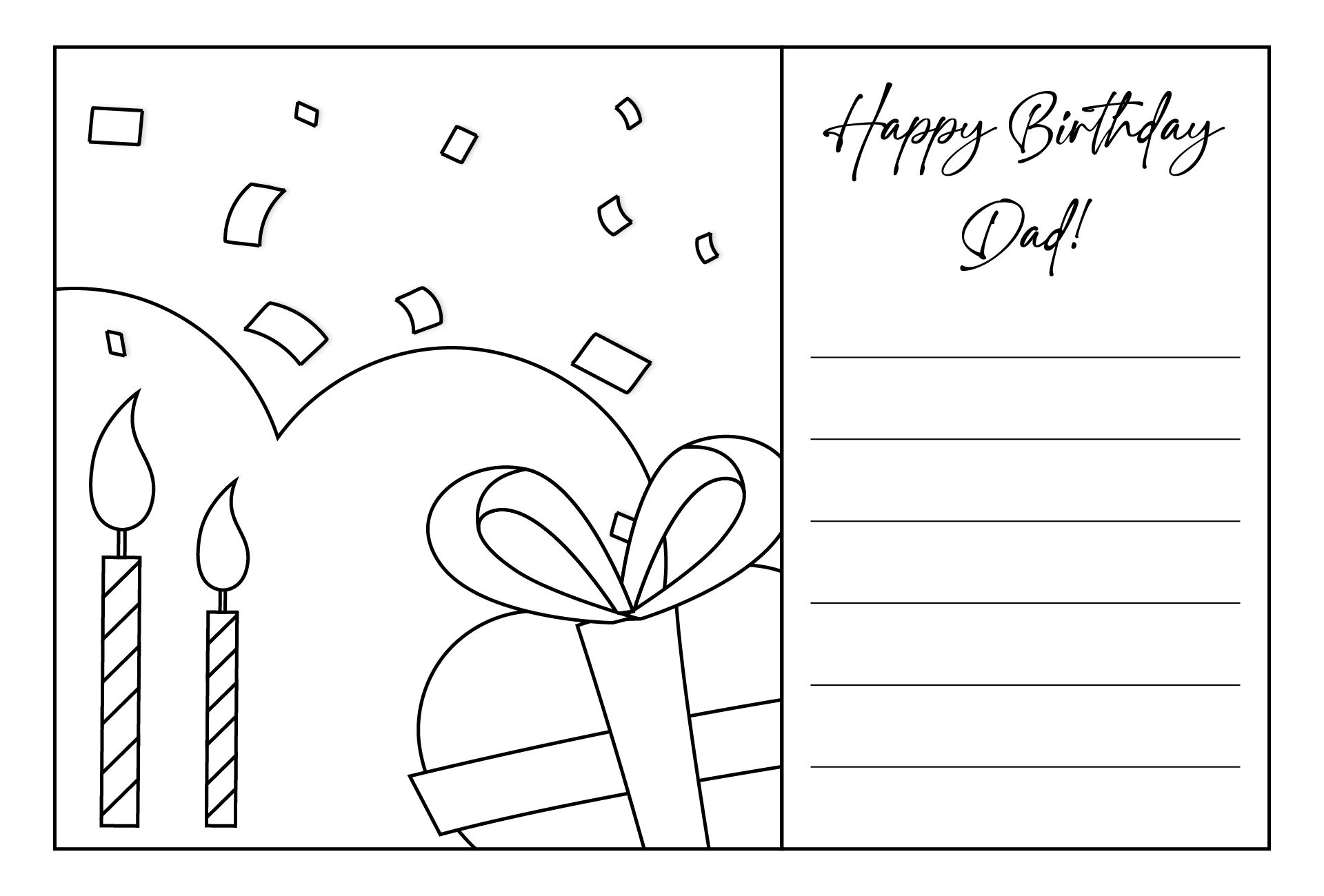 10 Best Printable Birthday Cards For Dad Printablee
