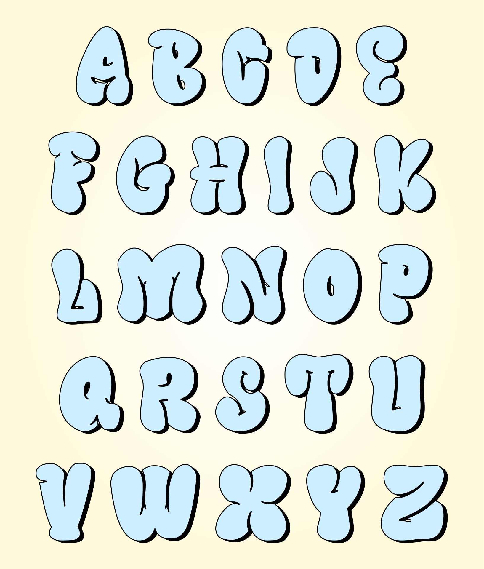 Here’s A Quick Way To Solve A Info About How To Draw Bubble Letters ... Here’s A Quick Way To Solve A Info About How To Draw Bubble Letters ...