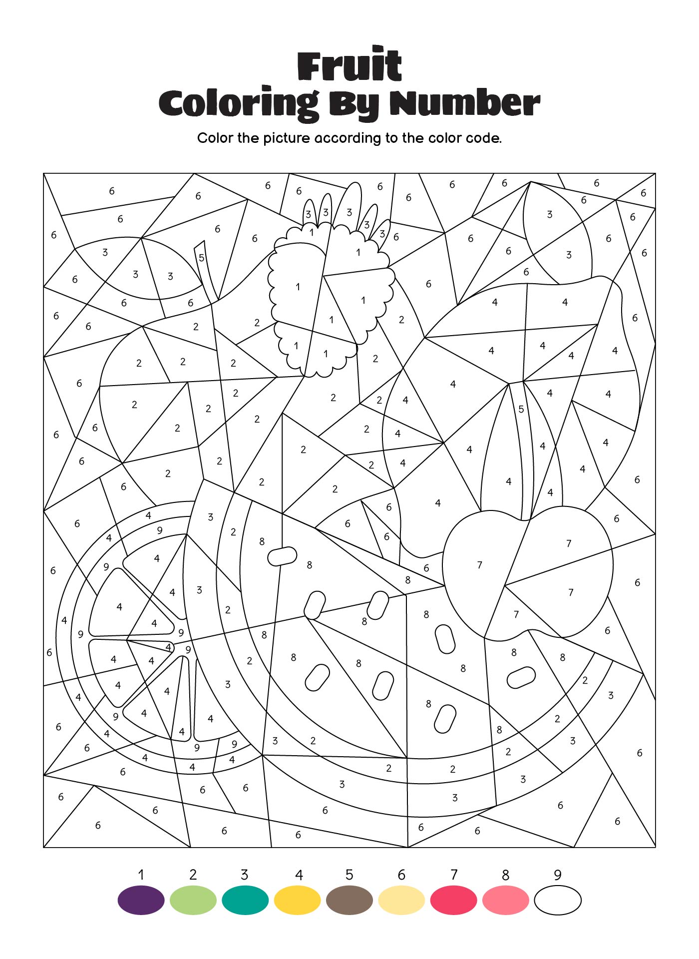 Color By Number Advanced Printable Color By Number Advanced Printable
