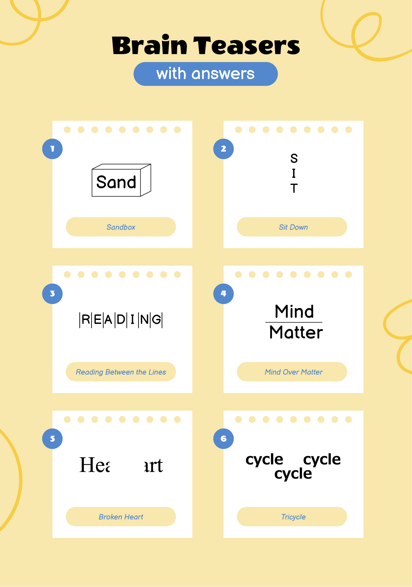 Brain Teasers - 10 Free PDF Printables | Printablee Brain Teasers - 10 Free PDF Printables | Printablee