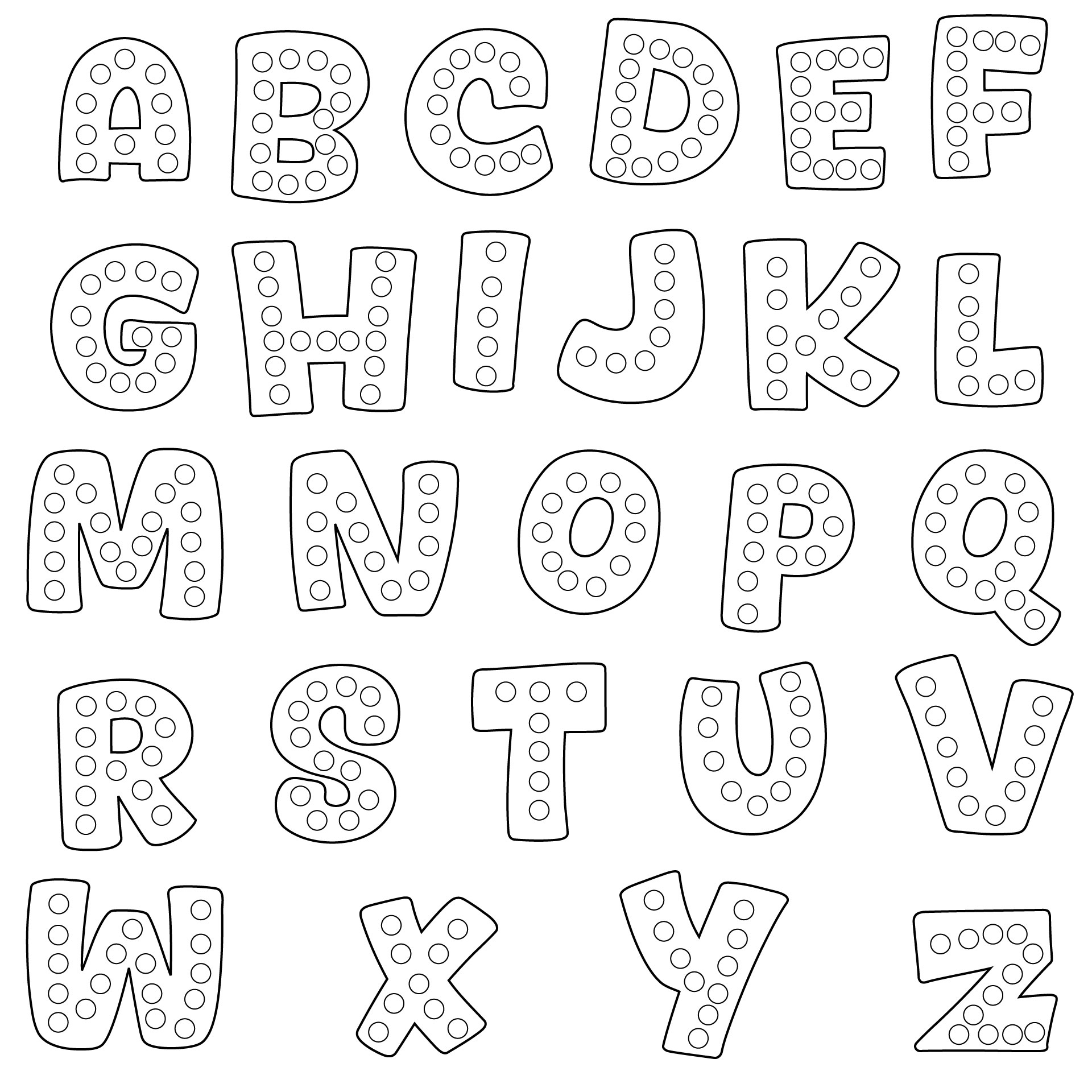 10 Best Printable Bingo Dauber Dot Activities Printablee