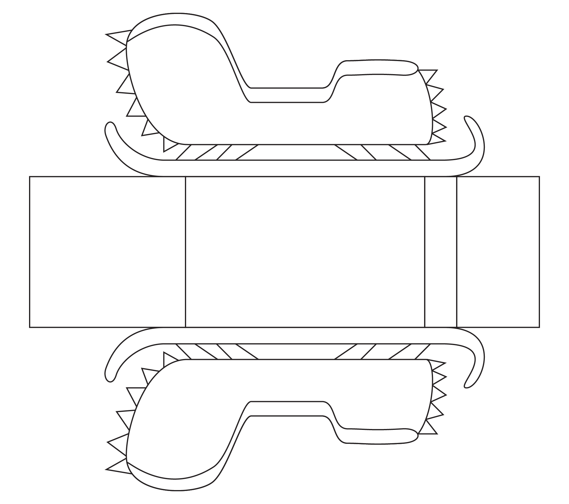 Printable Sleigh Template Printable World Holiday