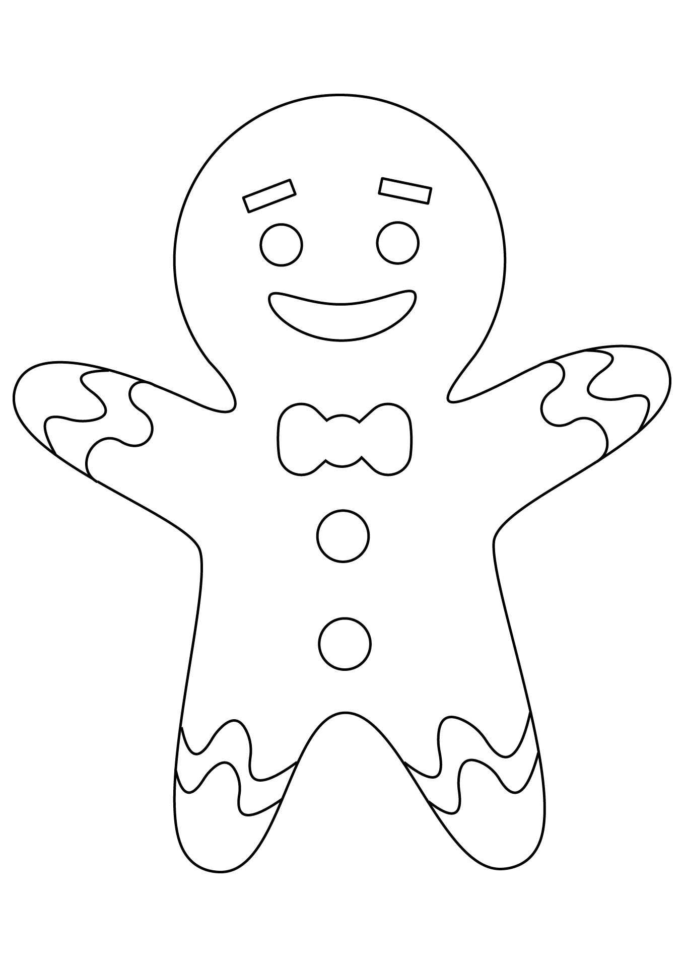 Gingerbread Man Printable Template