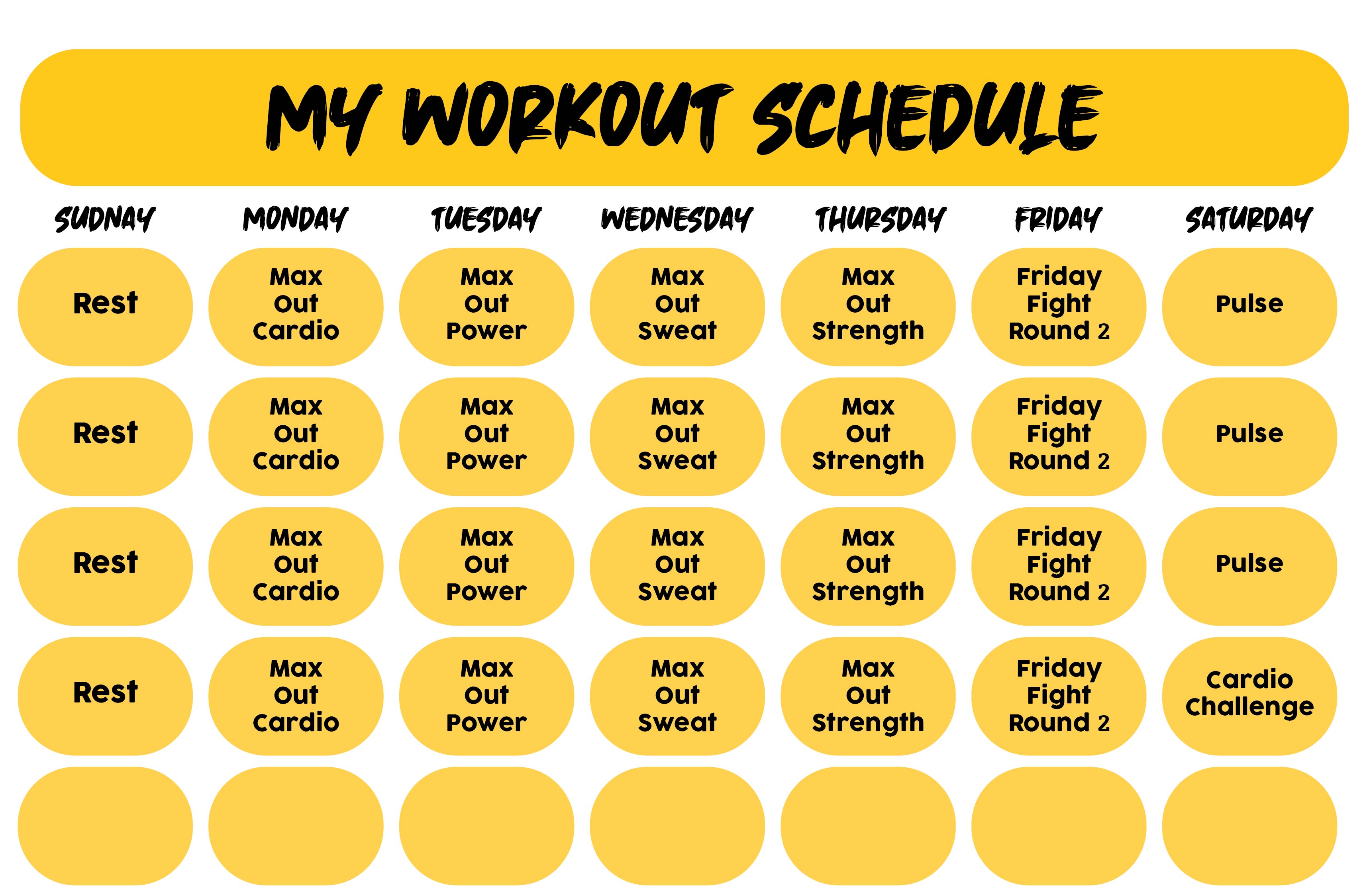 Insanity Workout Schedule 10 Free PDF Printables Printablee Insanity Workout Schedule 10 Free PDF Printables Printablee