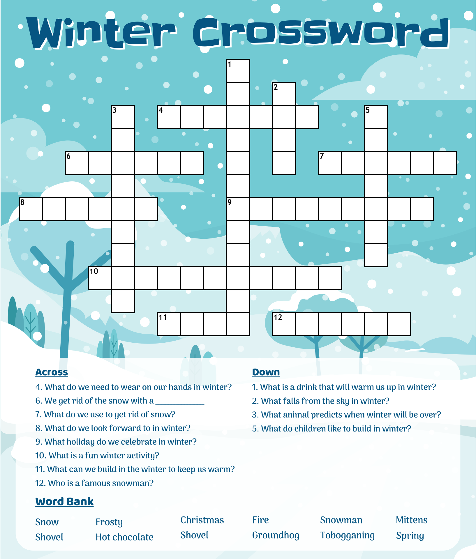 Fun Easy Free Printable Crossword Puzzles For All Printables For