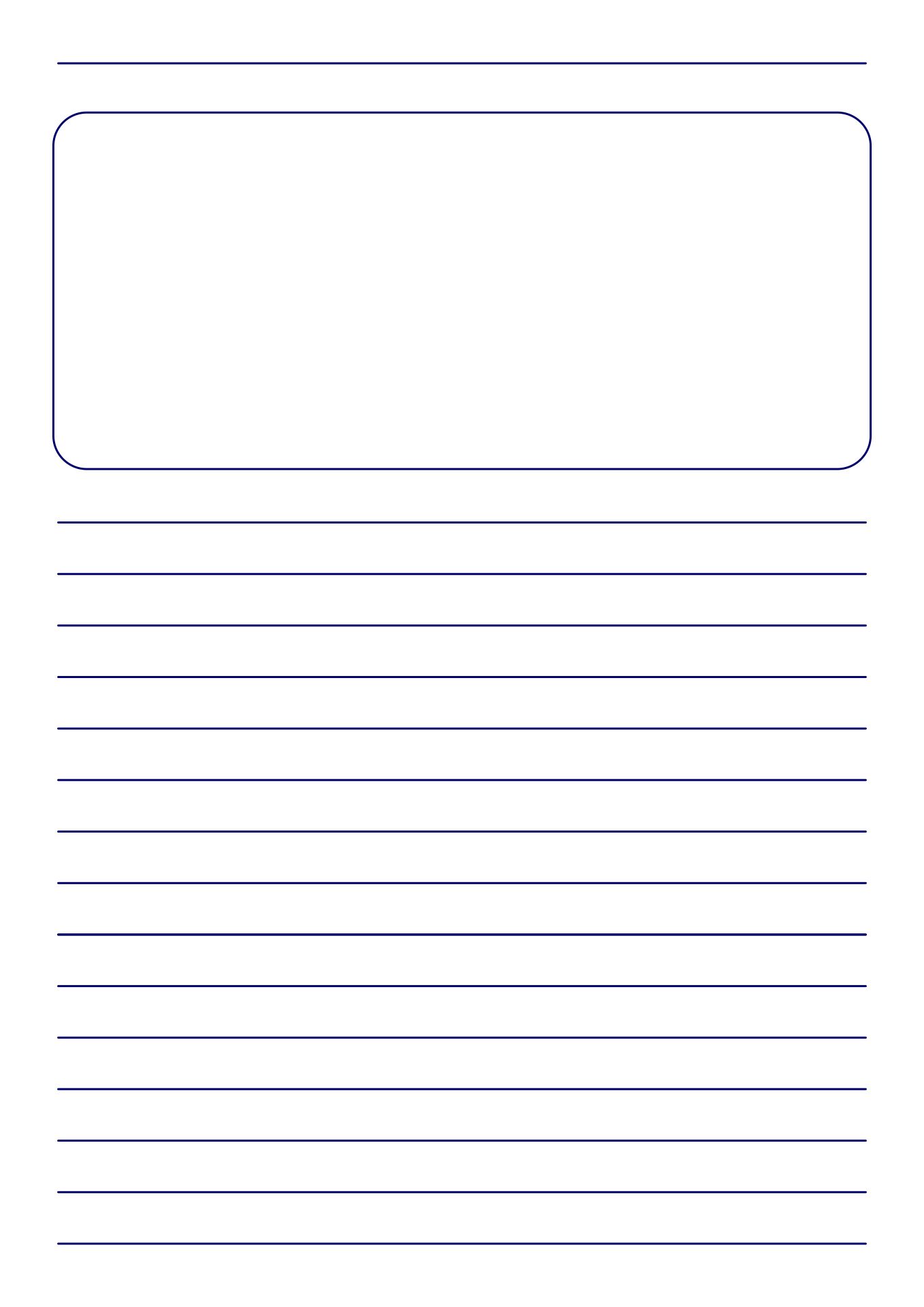 Free Printable Lined Paper With Picture Box