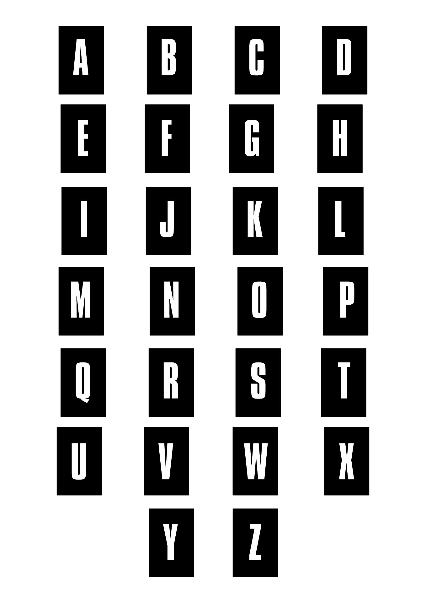 6 Inch Router Letter Templates