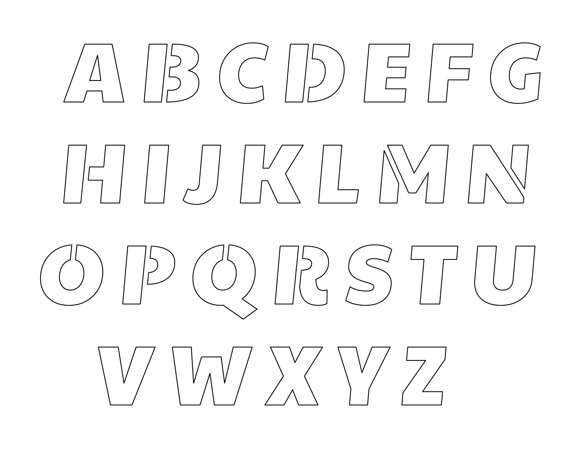 10 Best Large Printable Font Templates Printablee