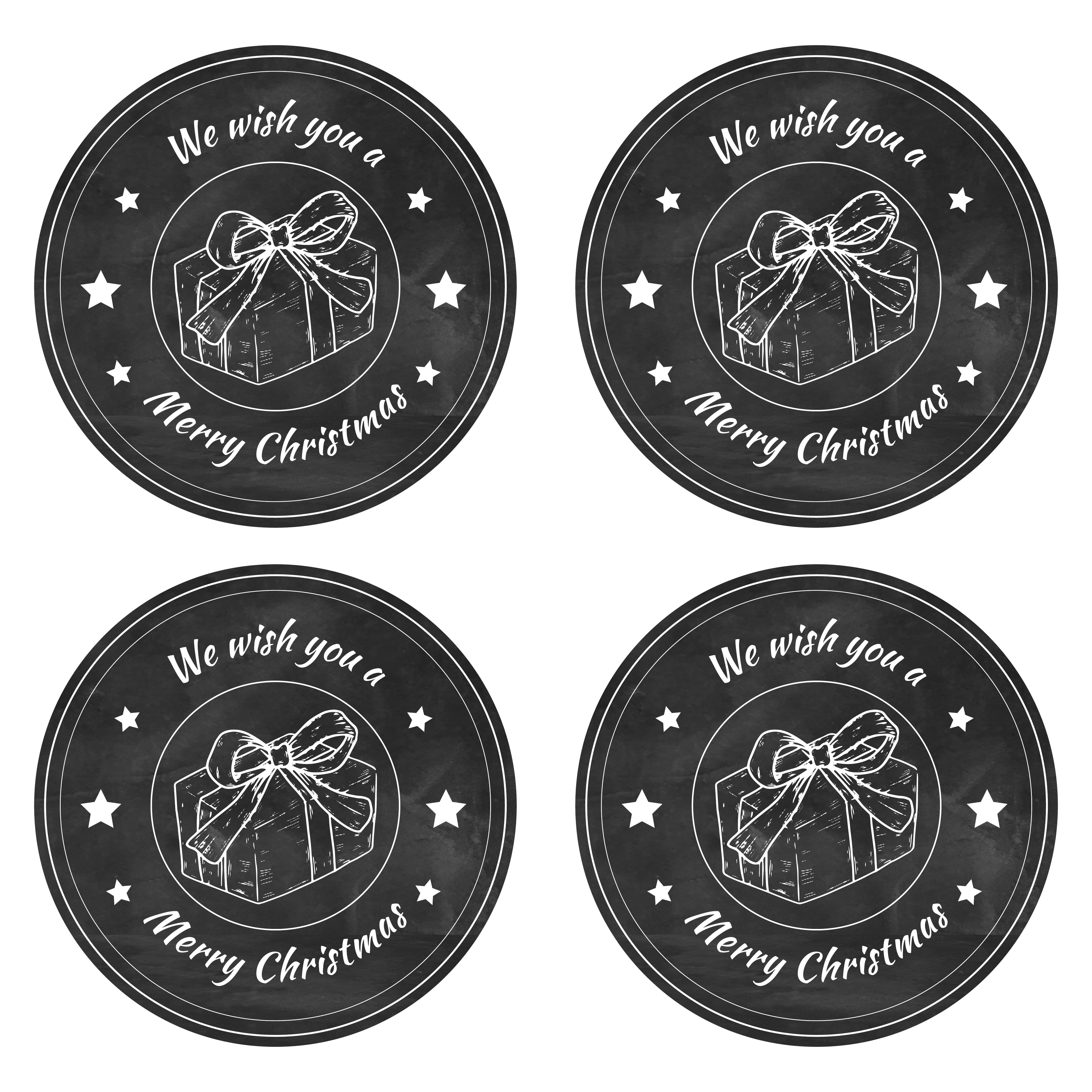 6 Best Free Printable Christmas Gift Tags Chalkboard Printablee