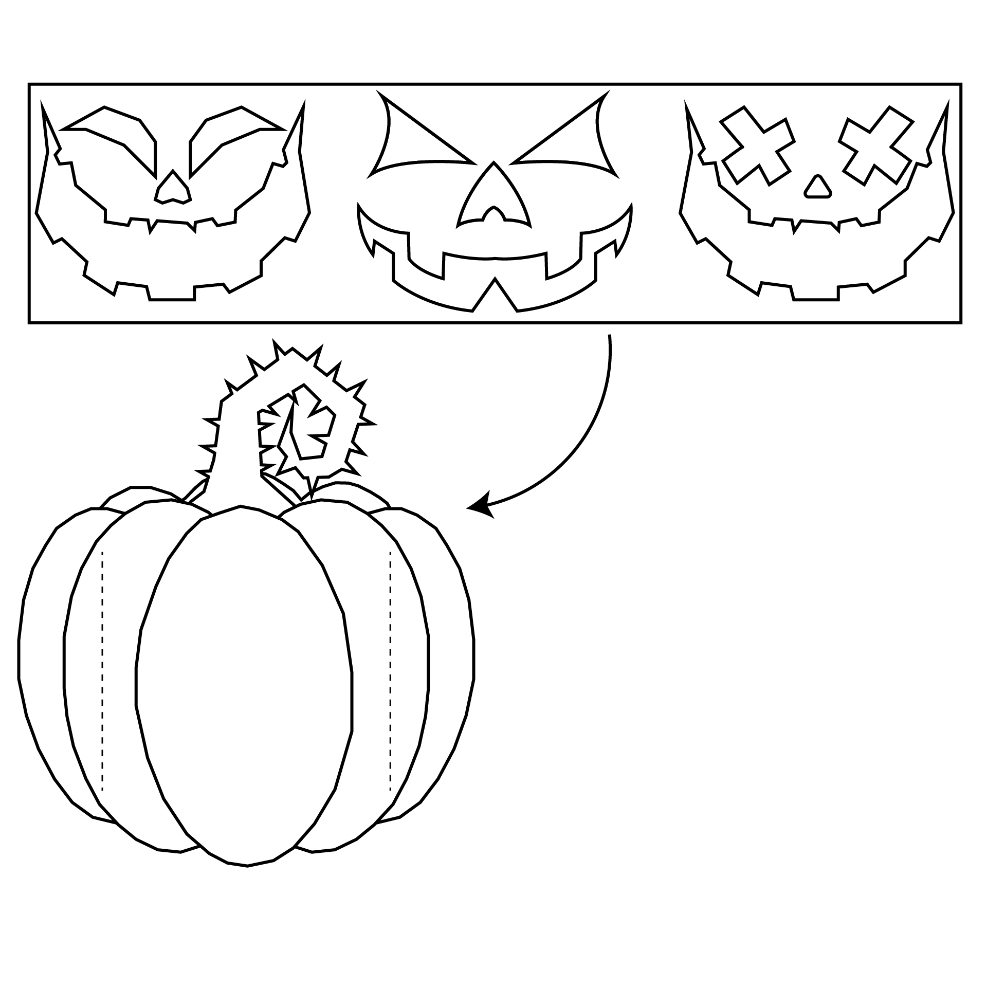 Halloween Paper Craft Templates Halloween Paper Craft Templates
