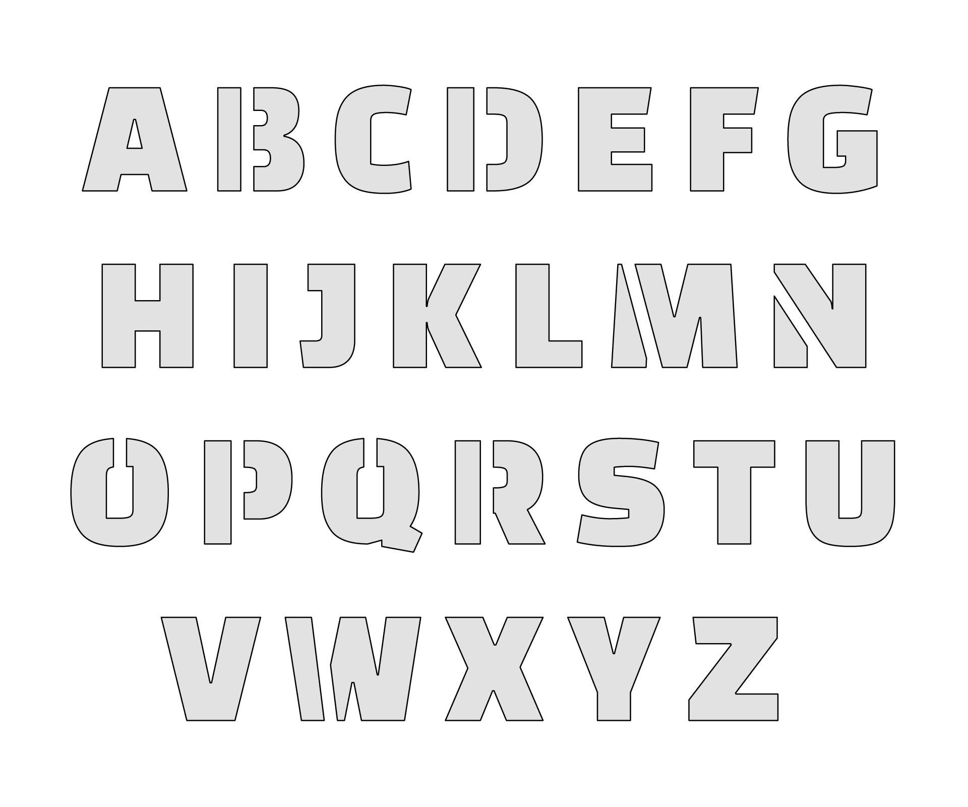 Free Printable Large Letters For Signs Printable Templates