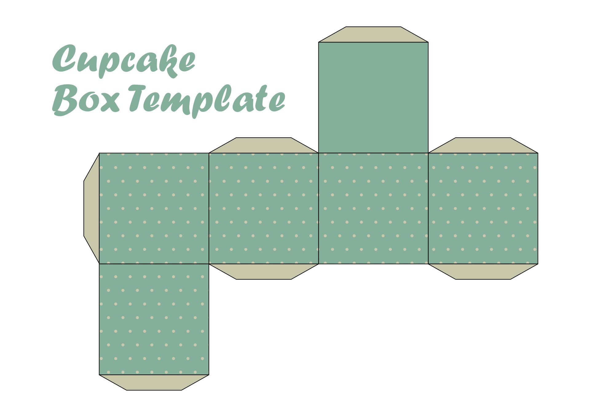 Cupcake Box Template Printable Free Templates Printable Download