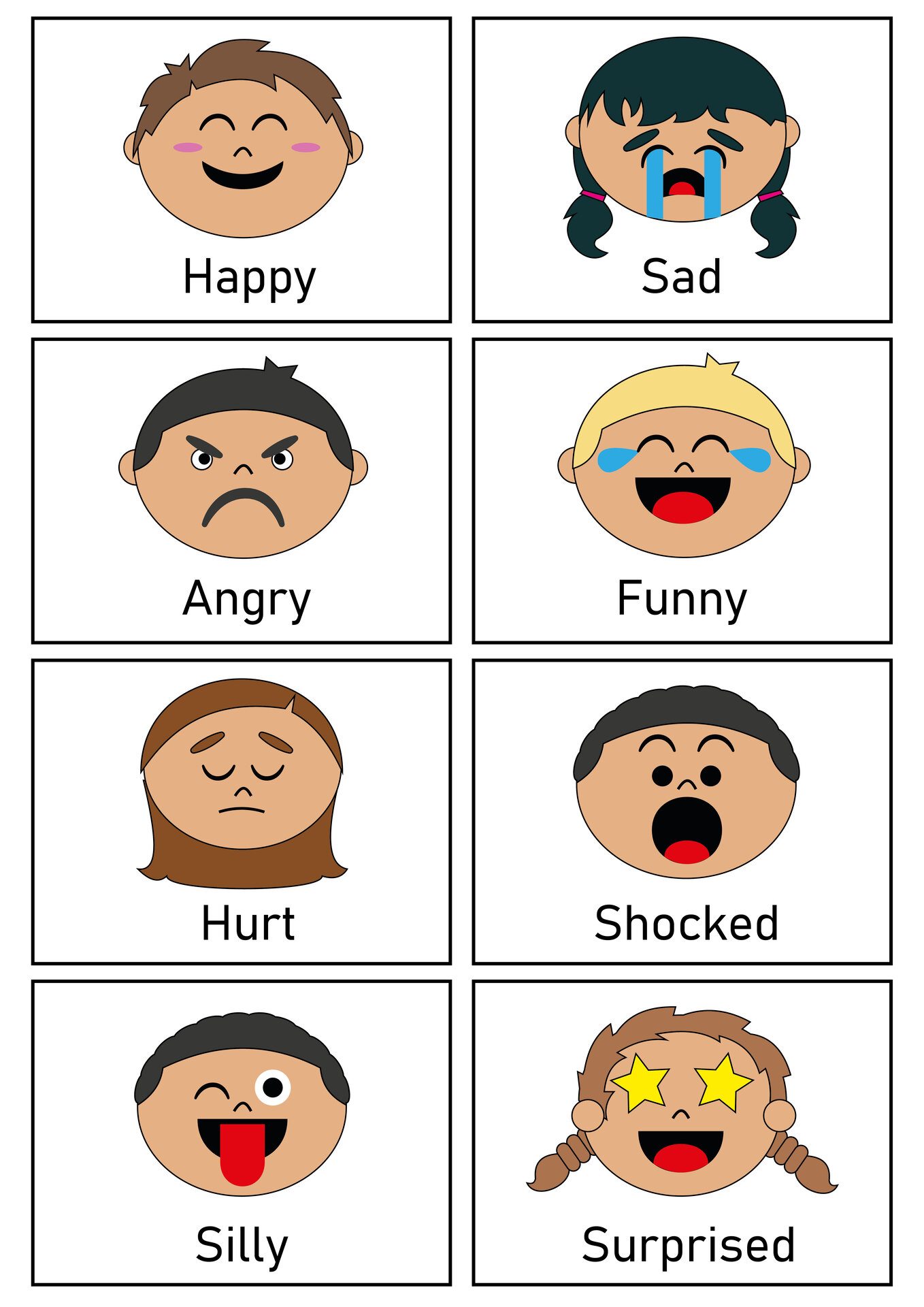 Free Printable Emoji Feelings Chart Customize And Print