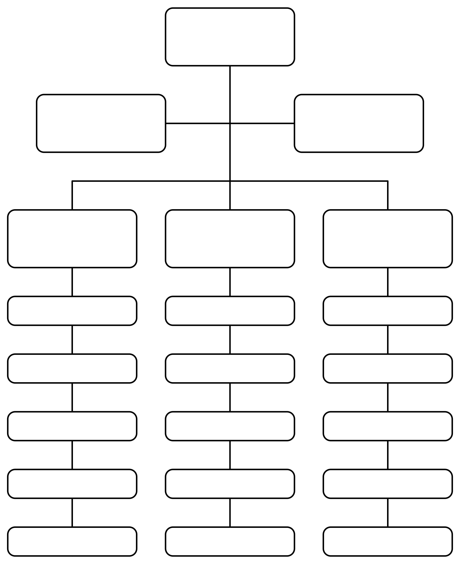 Blank Hierarchy Chart