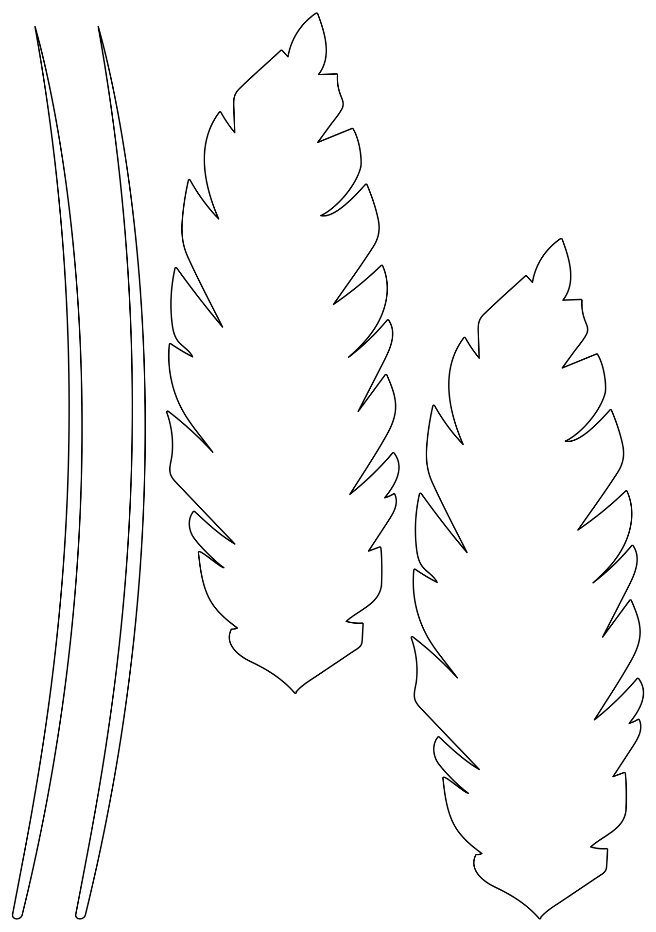 Palm Leaf Stencil Printable Printable Word Searches