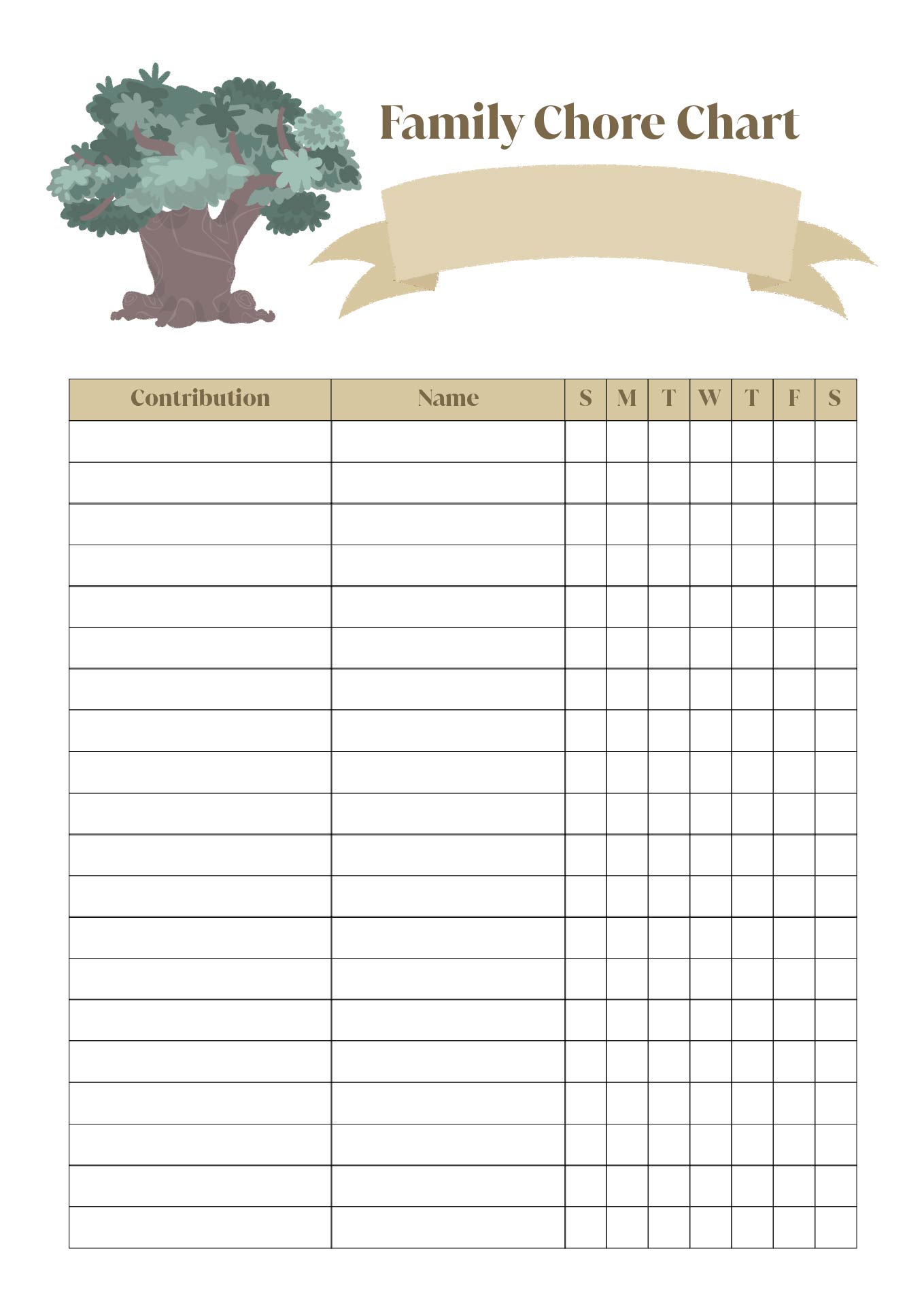 Printable Family Chore Chart Template Free Printable Chore Charts - Minga Printable Family Chore Chart Template Free Printable Chore Charts - Minga