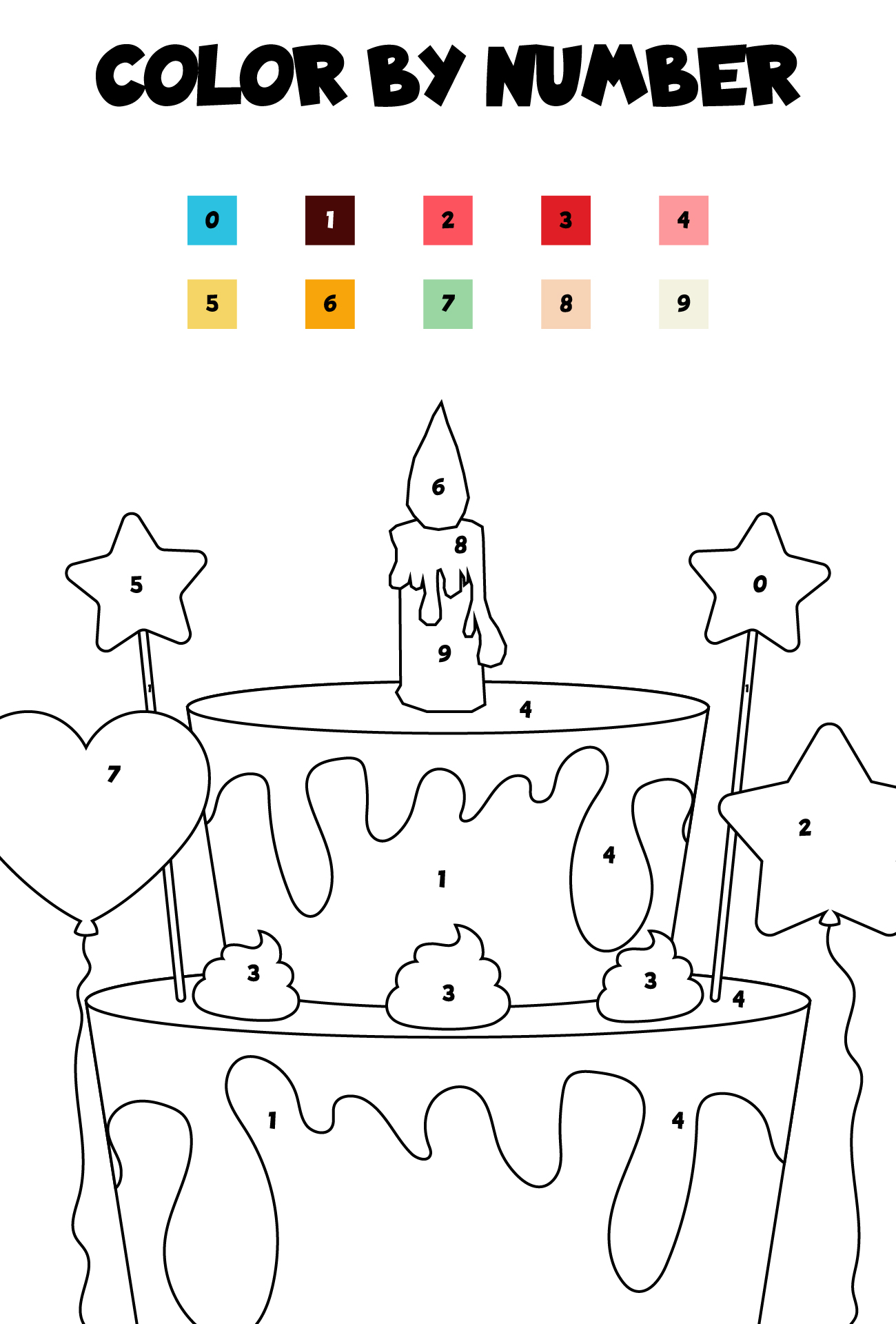 13 Best Free Printable Preschool Worksheets Color By Numbers PDF For 
