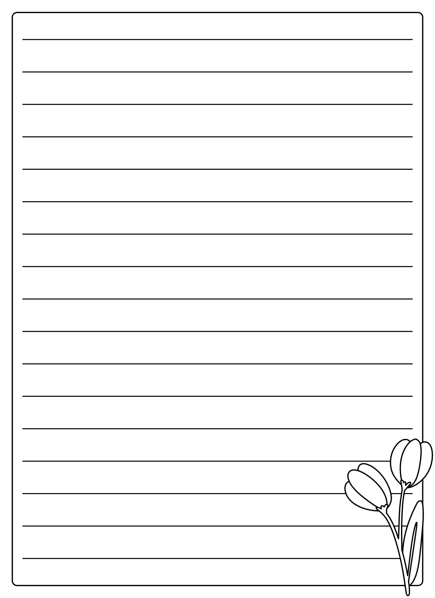 Letter Writing Paper Printable Printable World Holiday